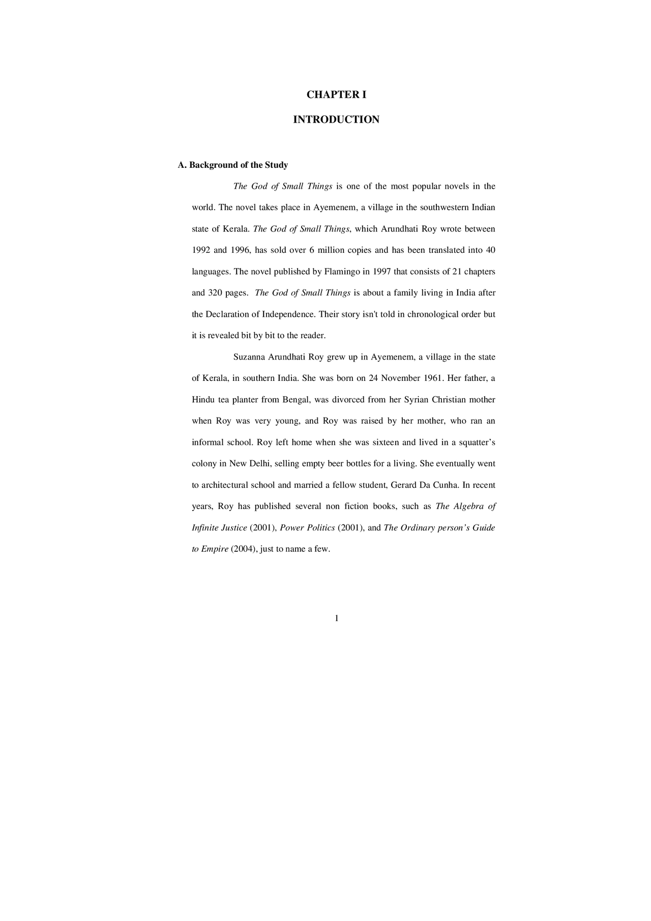 Chapter I Introduction Lecture Notes English Docsity