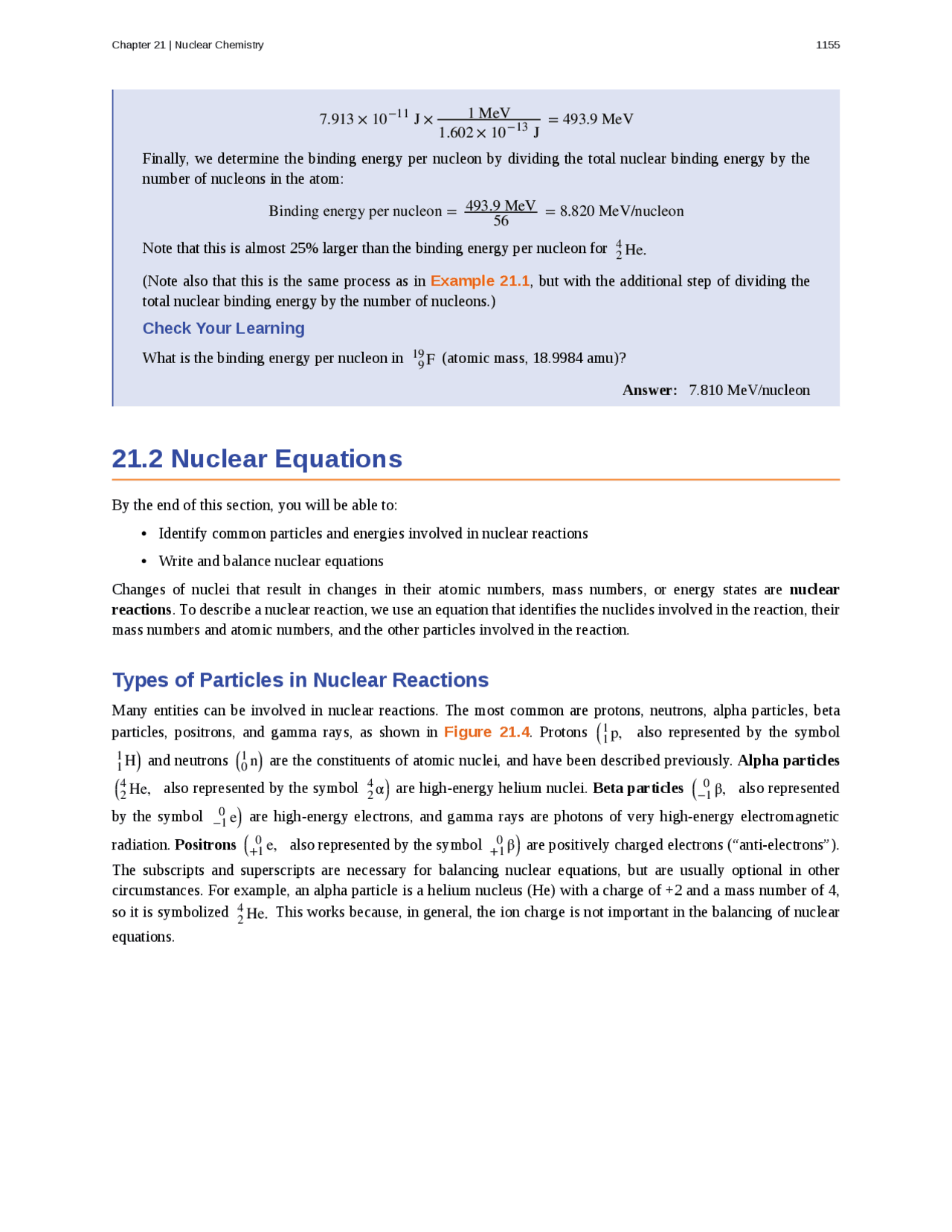 21.2 Nuclear Equations | Slides Chemistry | Docsity