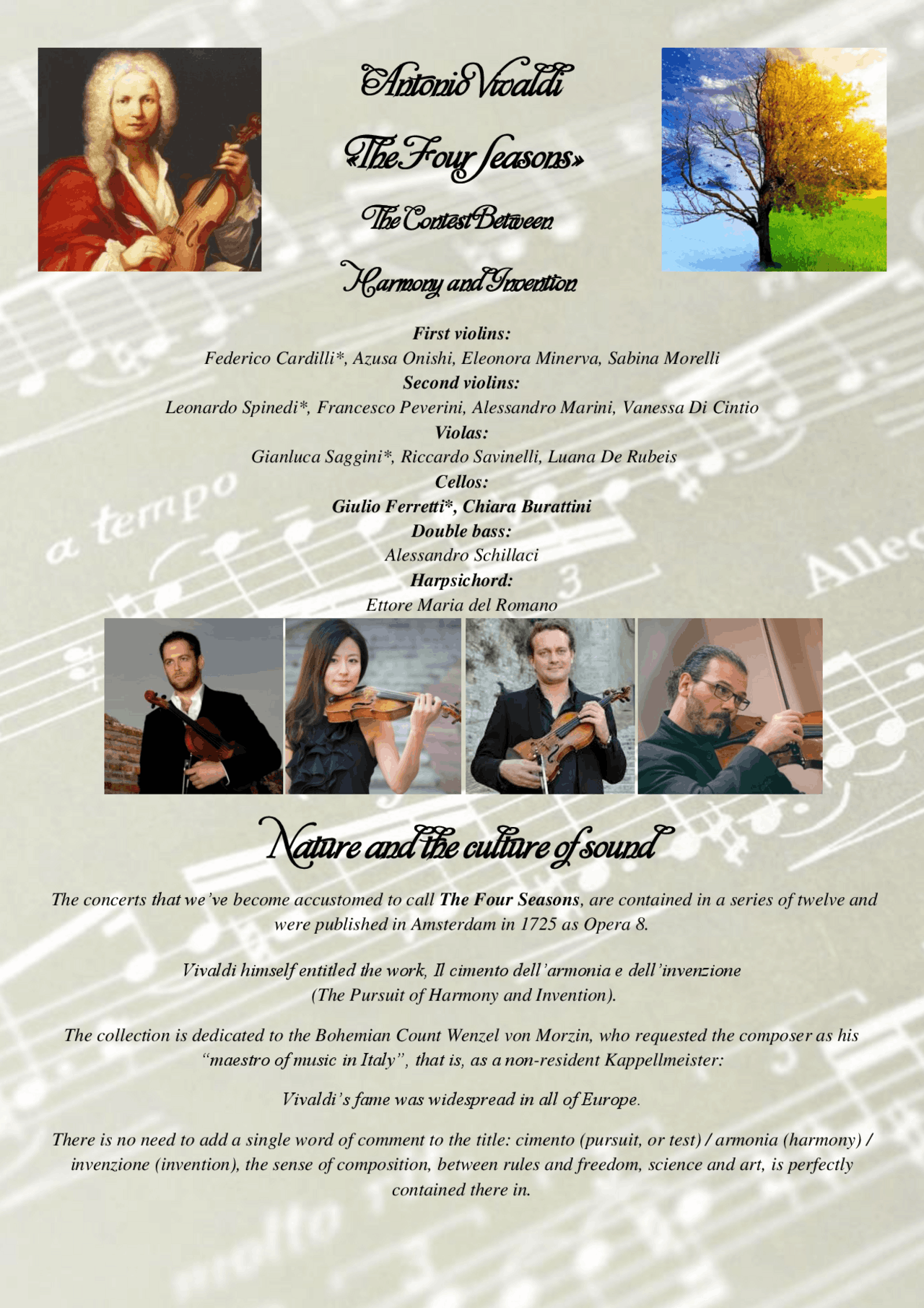 Antonio Vivaldi «The Four Seasons» Nature and the culture of ...