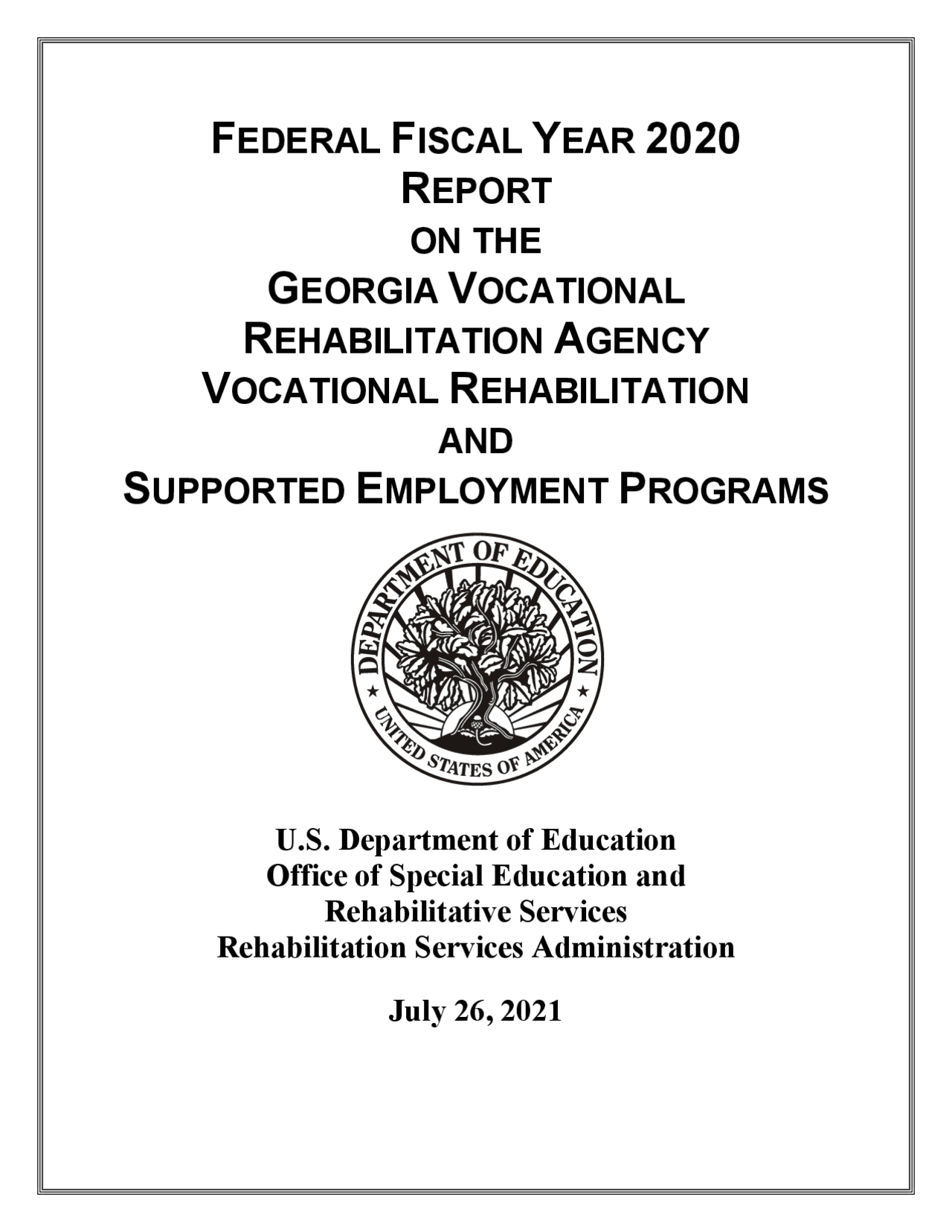 Federal fiscal year 2020 report | Ejercicios Economía de la Empresa ...