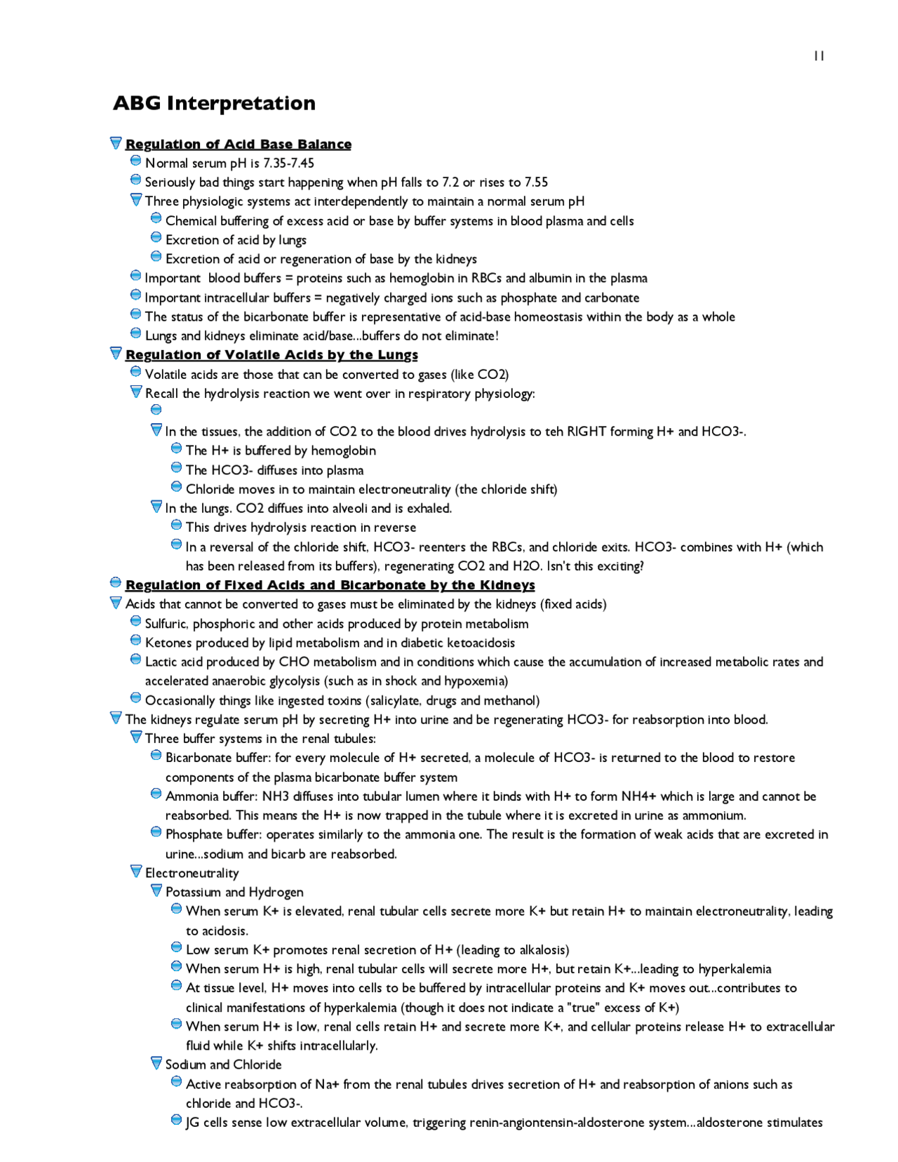 ABG Interpretation | Study notes Nursing | Docsity
