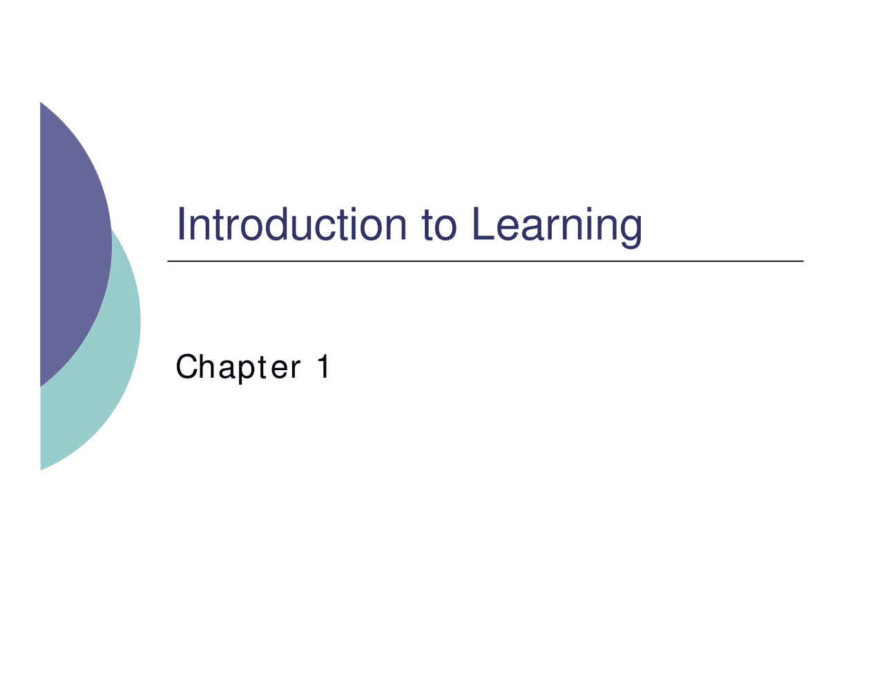 Introduction To Learning Exercises Law Docsity
