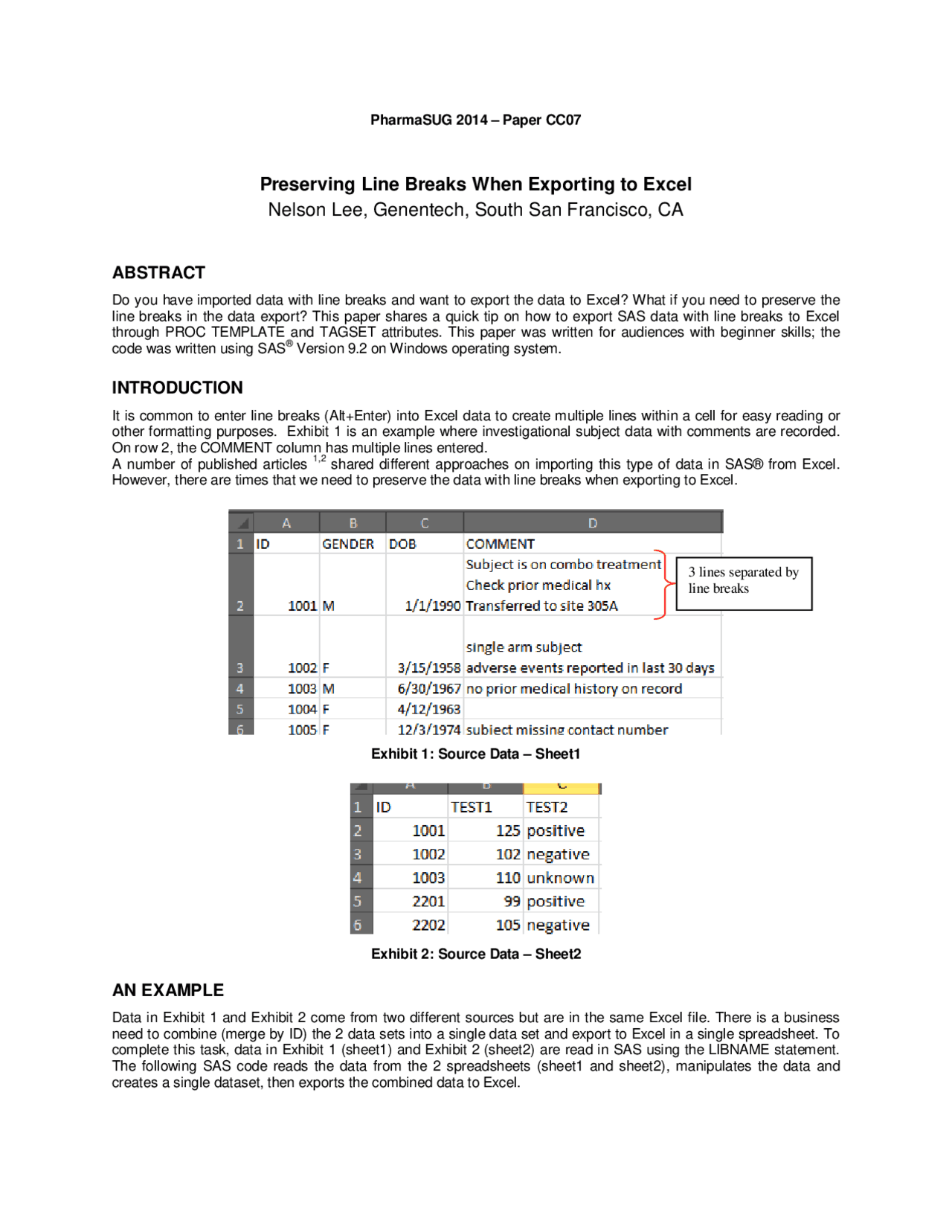 Preserving Line Breaks When Exporting to Excel Nelson Lee ... | Schemes and Mind Maps Business ...
