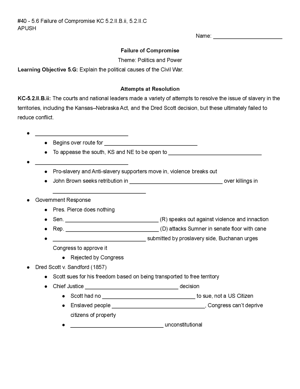 #40 - 5.6 Failure of Compromise | Summaries Federal Courts | Docsity