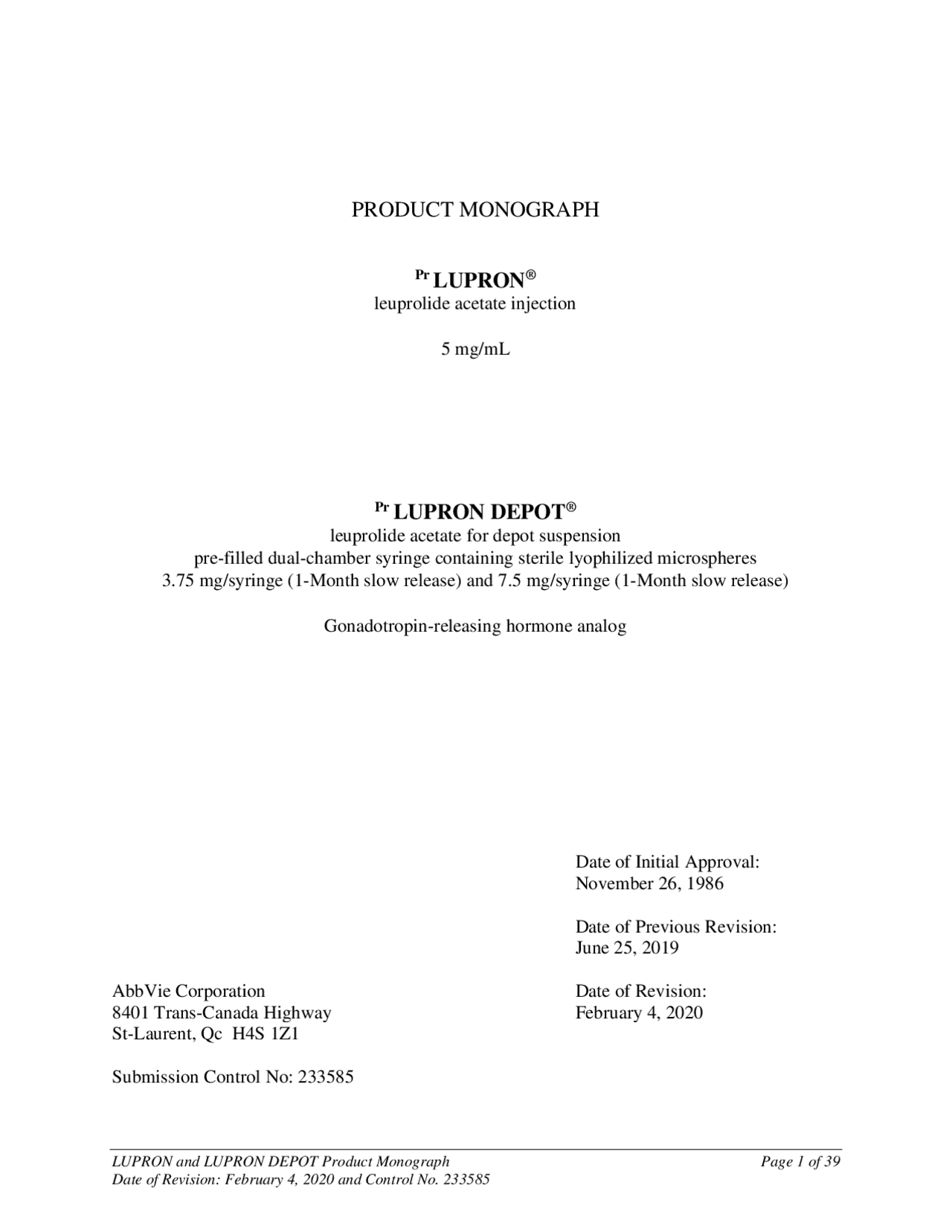 PRODUCT MONOGRAPH | Summaries Pharmacology | Docsity