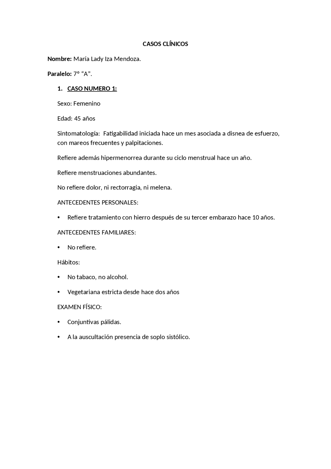 Casos Clínicos Hematología Apuntes De Hematología Docsity