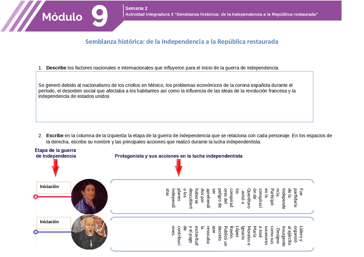 Actividad 3 modulo 9 | Ejercicios de Humanidades y Ciencias Sociales ...