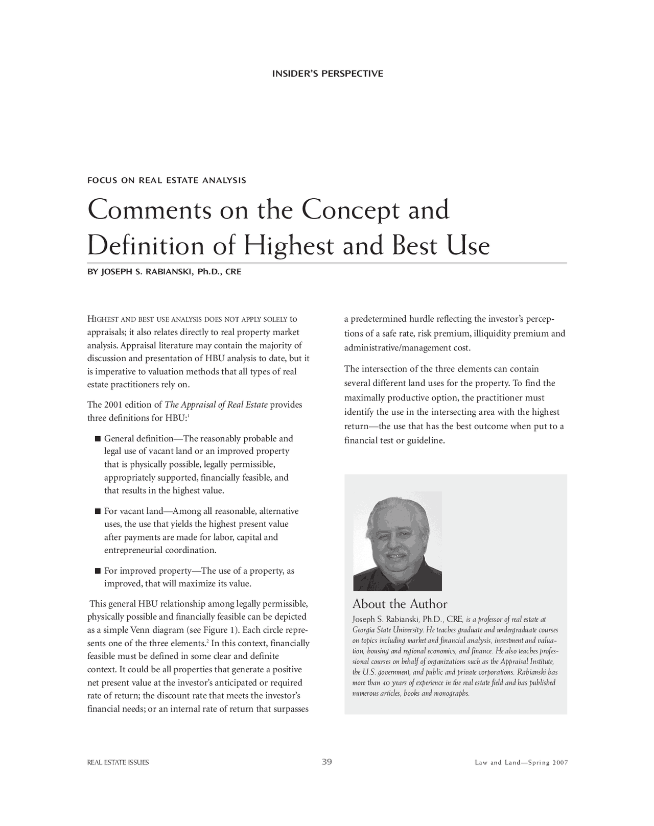 Comments on the Concept and Definition of Highest and Best ... | Schemes and Mind Maps Law | Docsity