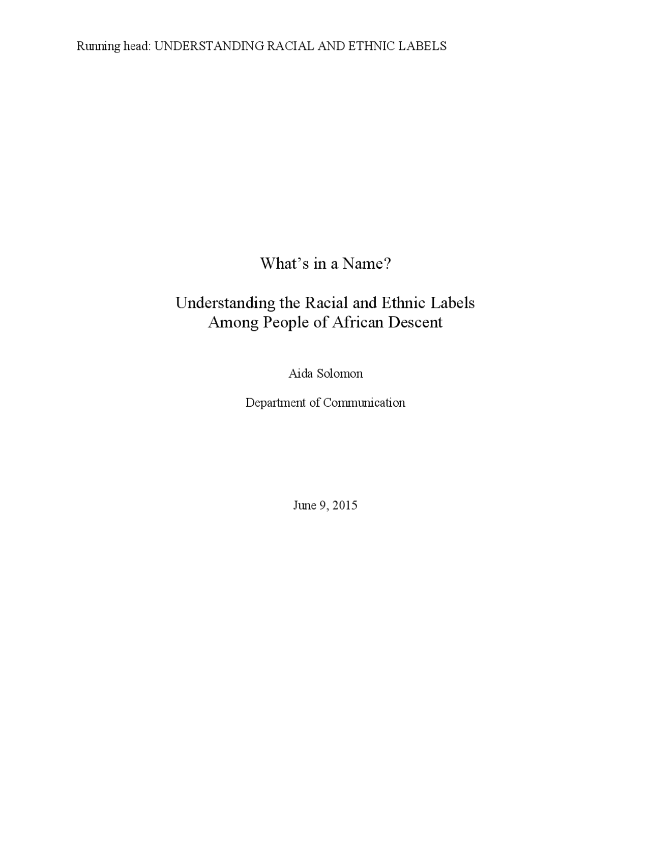 UNDERSTANDING RACIAL AND ETHNIC LABELS | Schemes and Mind Maps History ...