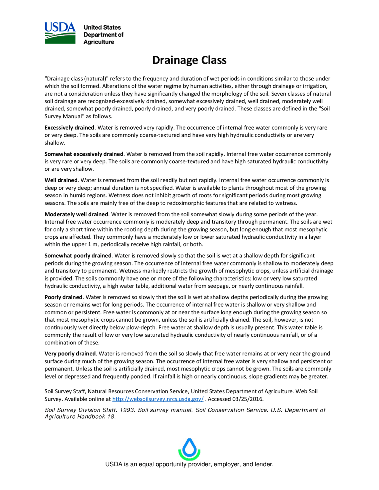 Soil Drainage Classification in North Dakota | Exercises Hydraulics ...