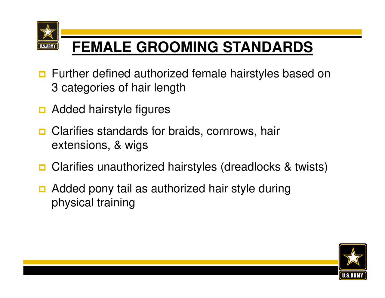 FEMALE GROOMING STANDARDS | Lecture notes Personality Development | Docsity