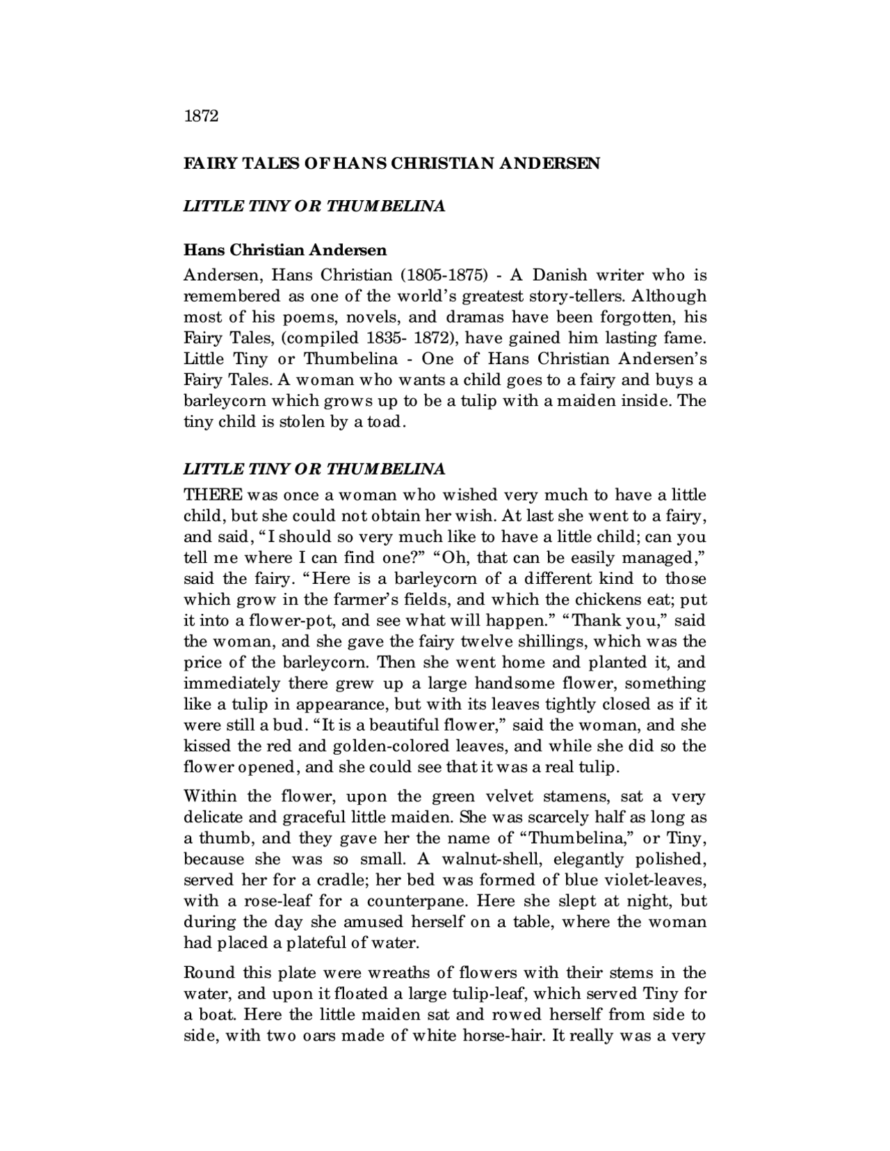 1872 FAIRY TALES OF HANS CHRISTIAN ANDERSEN ... | Slides Law | Docsity