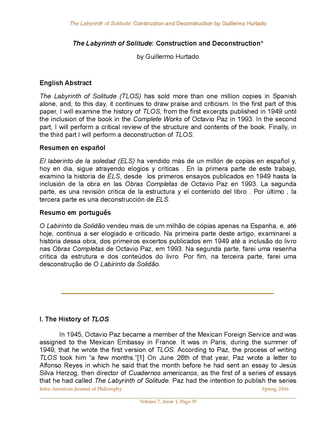 The Labyrinth of Solitude: Construction and Deconstruction | Schemes ...