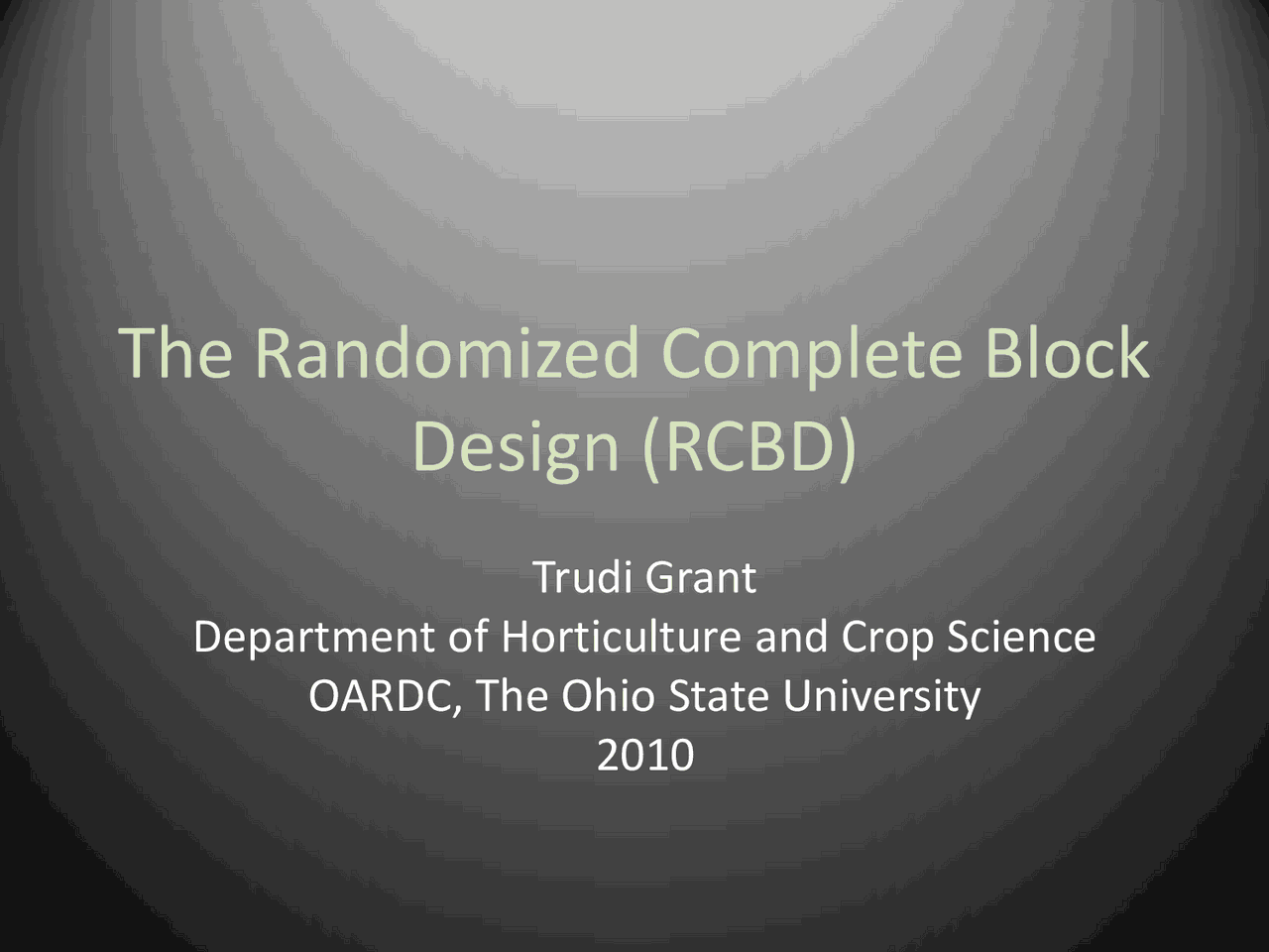 The Randomized Complete Block Design Rcbd Exercises Design Docsity