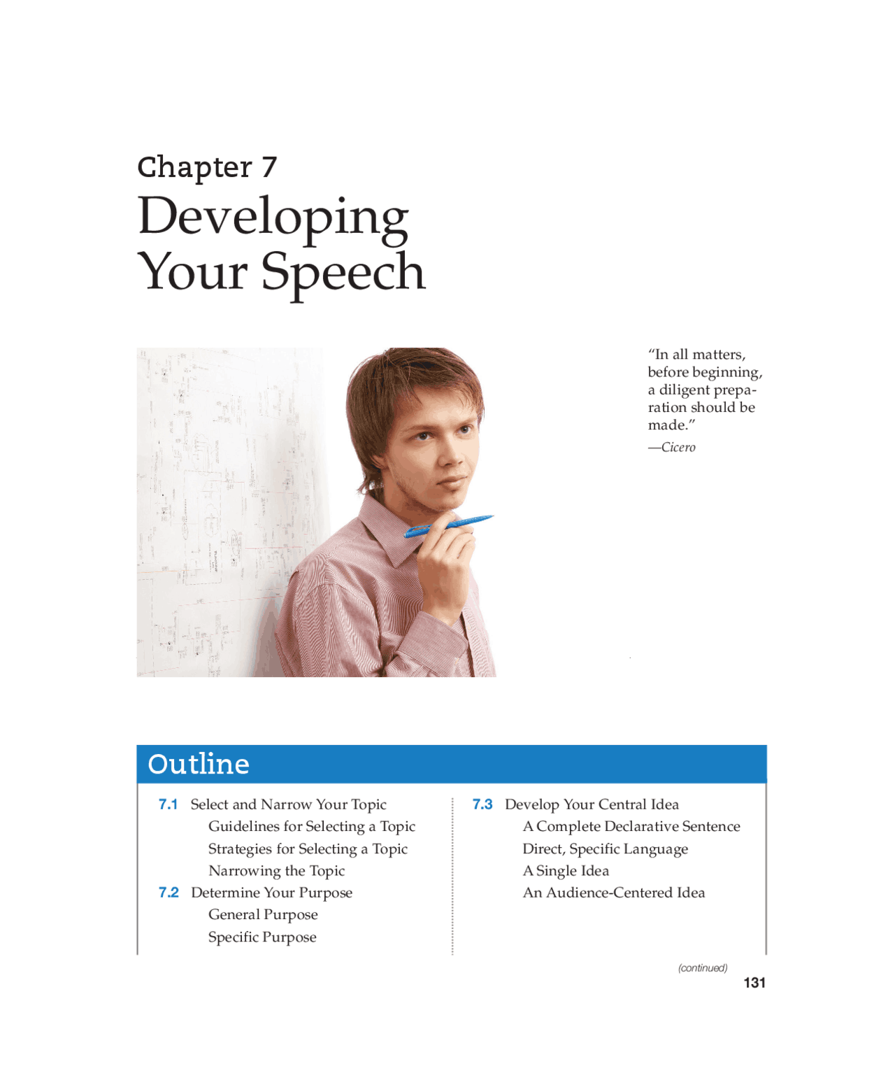 Developing Your Speech | Exercises Music | Docsity