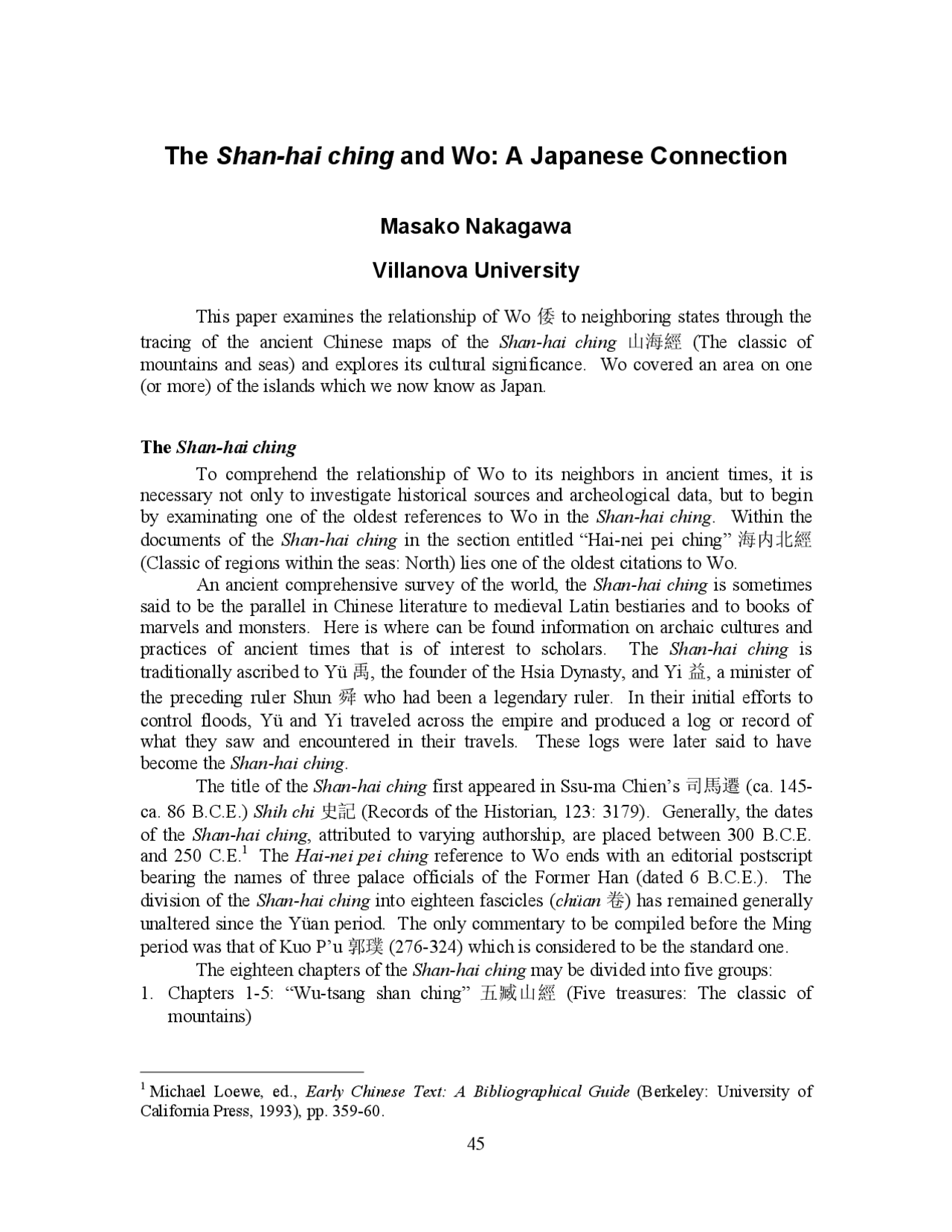The Shan-hai ching and Wo: A Japanese Connection | Study notes Japanese ...