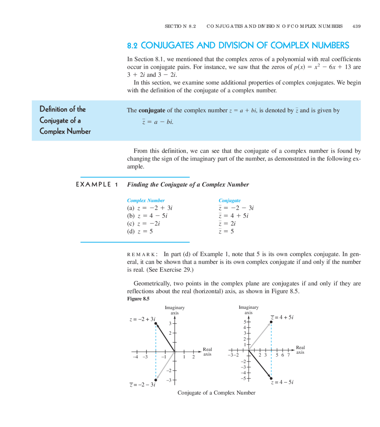8.2 CONJUGATES AND DIVISION OF COMPLEX NUMBERS | Exercises Algebra ...