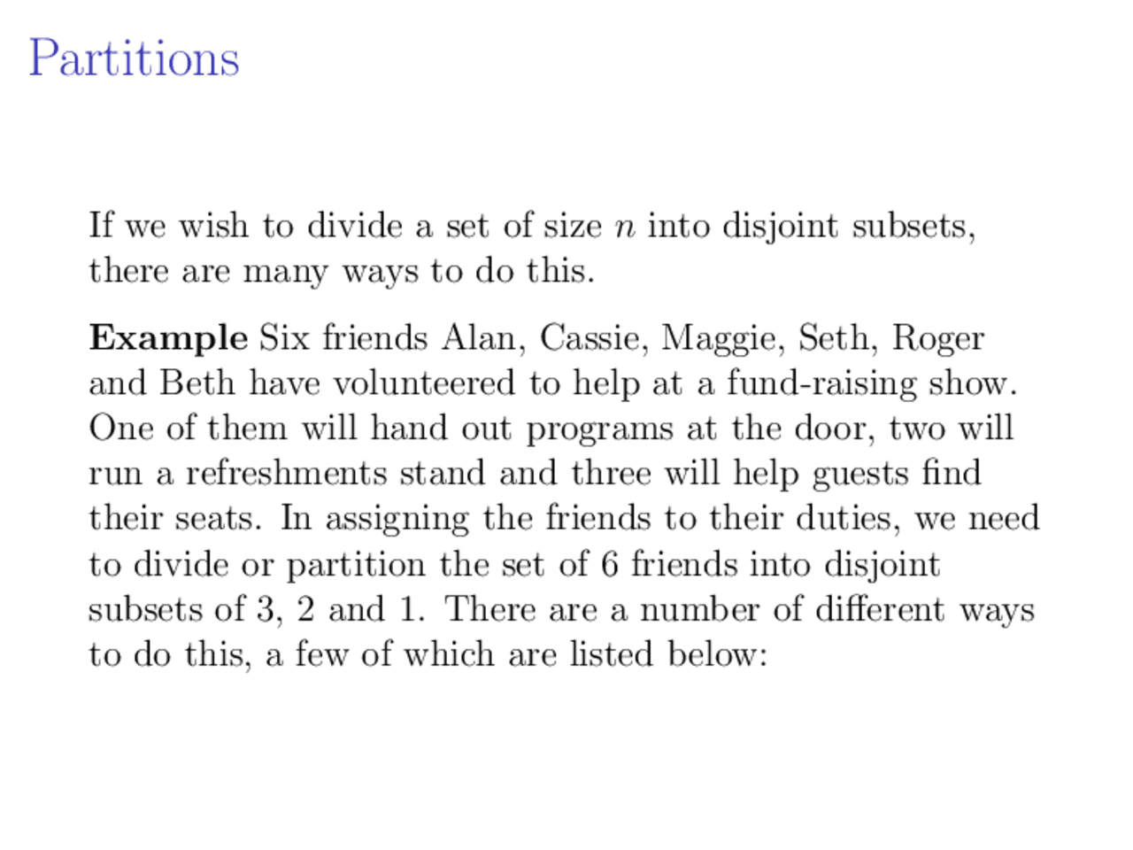 Partitions Summaries Number Theory Docsity