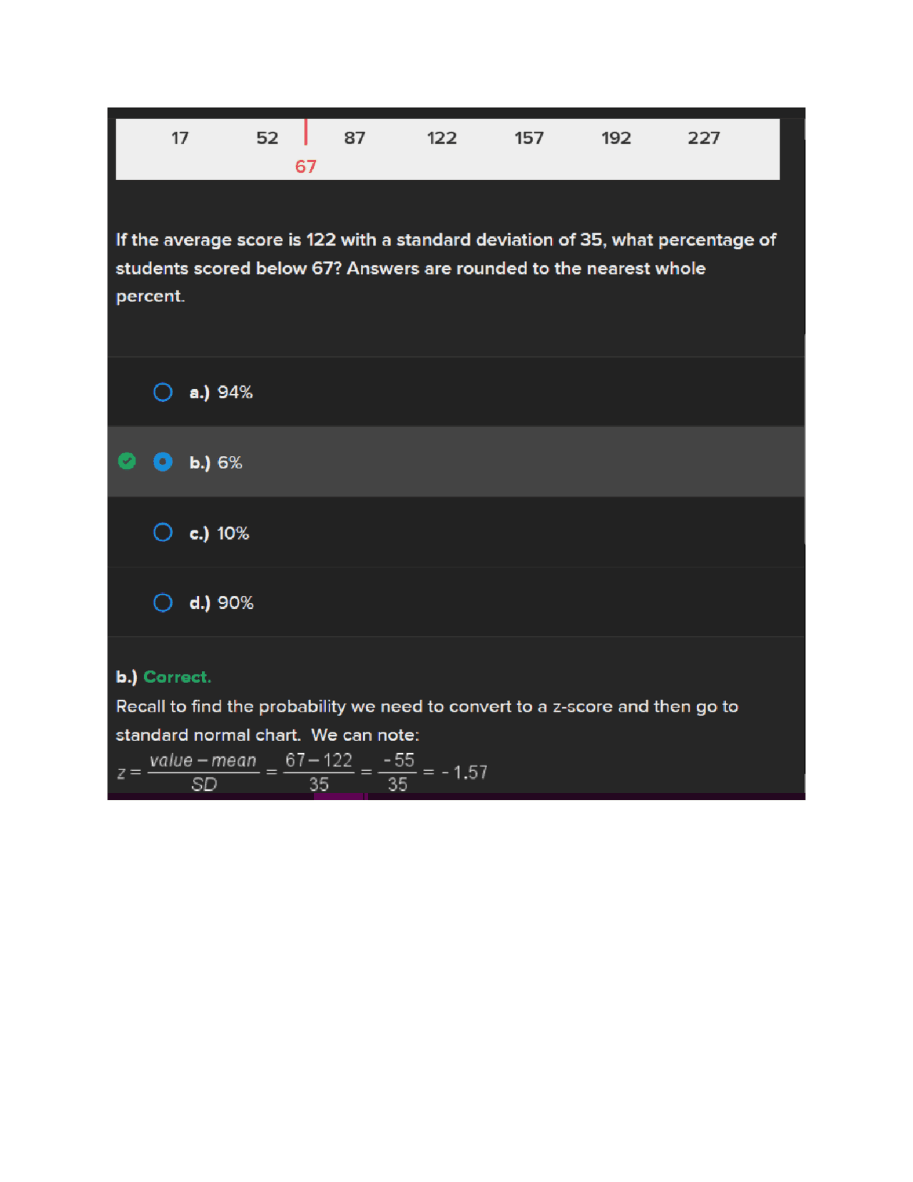 Ch 1 unit 1 quiz answers | Quizzes Statistics | Docsity