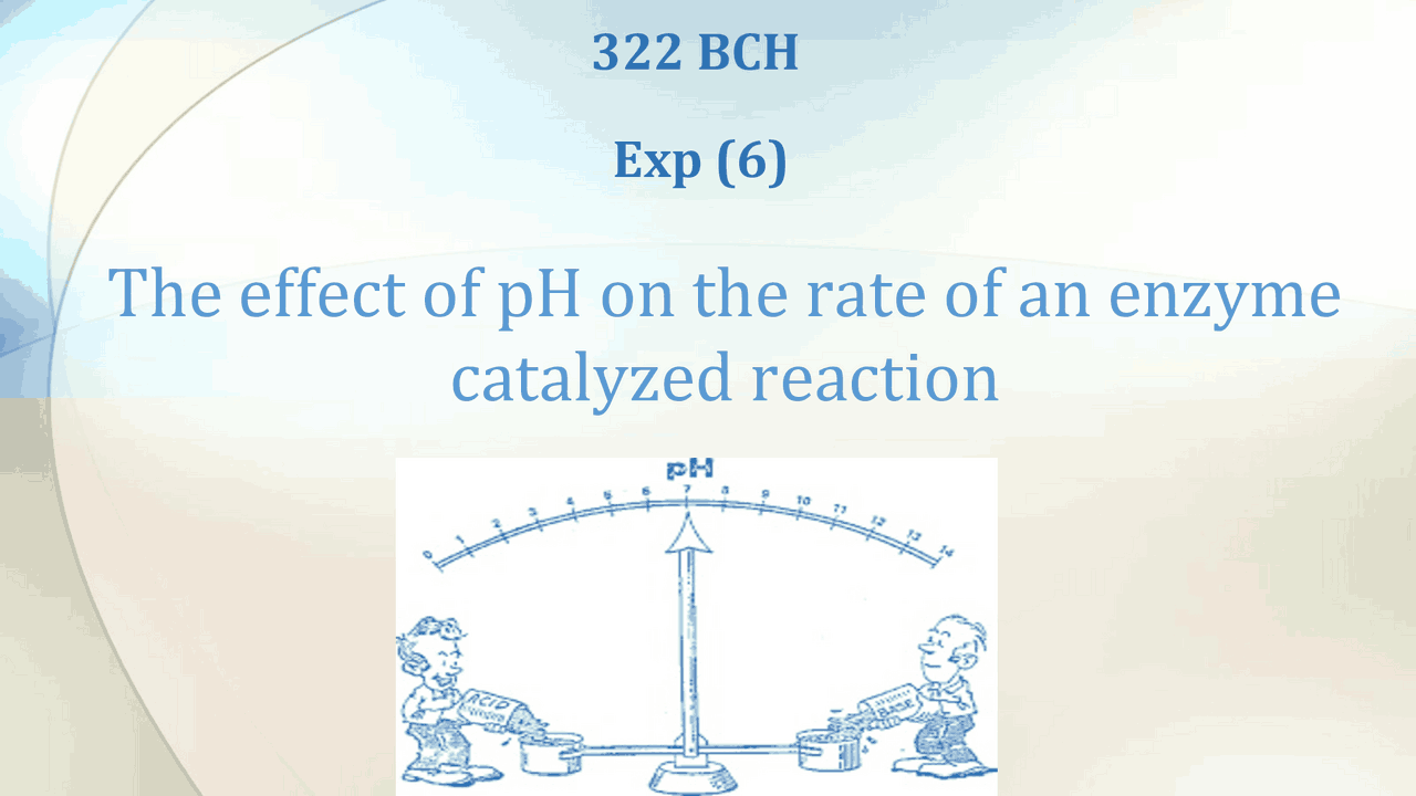 The Effect Of Ph On The Rate Of An Enzyme Catalyzed Reaction Slides