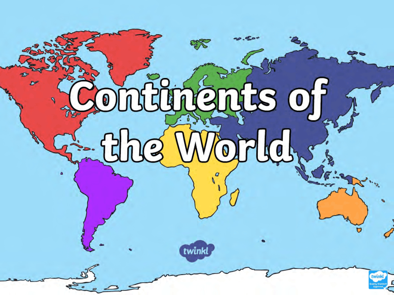 Continents of the world powerpoint | Slides Geography | Docsity