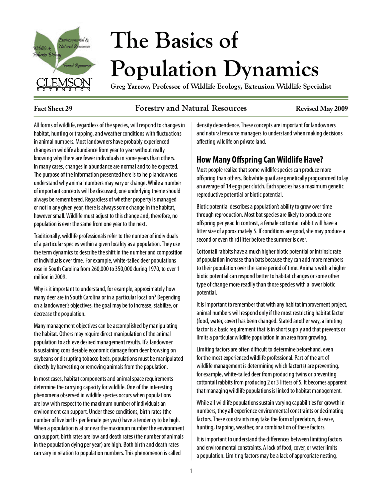The Basics Of Population Dynamics Exams Dynamics Docsity
