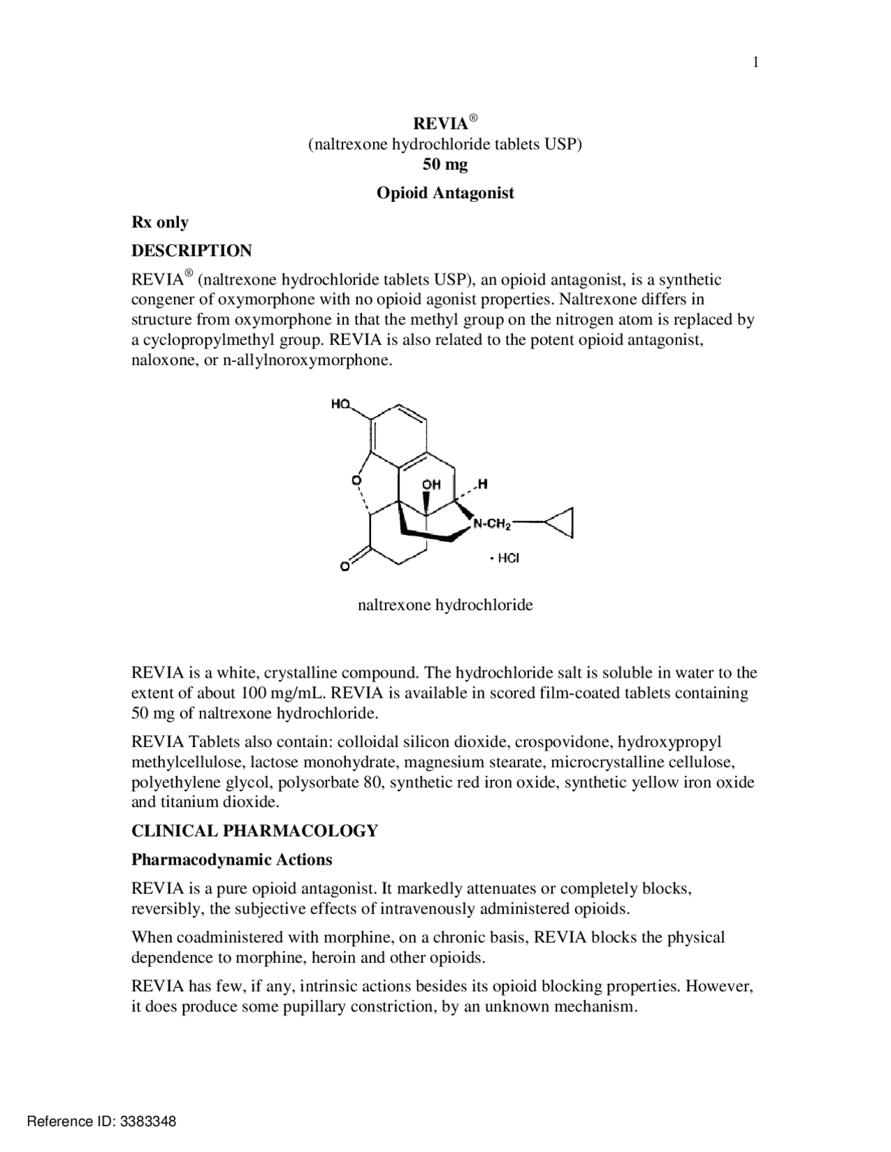 REVIA (naltrexone hydrochloride tablets USP) 50 mg Opioid ... | Lecture ...