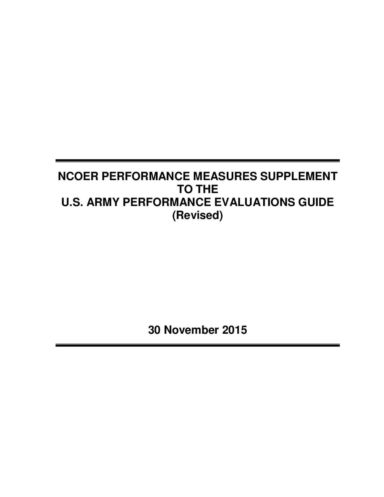 NCOER PERFORMANCE MEASURES SUPPLEMENT TO ... | Slides Communication ...