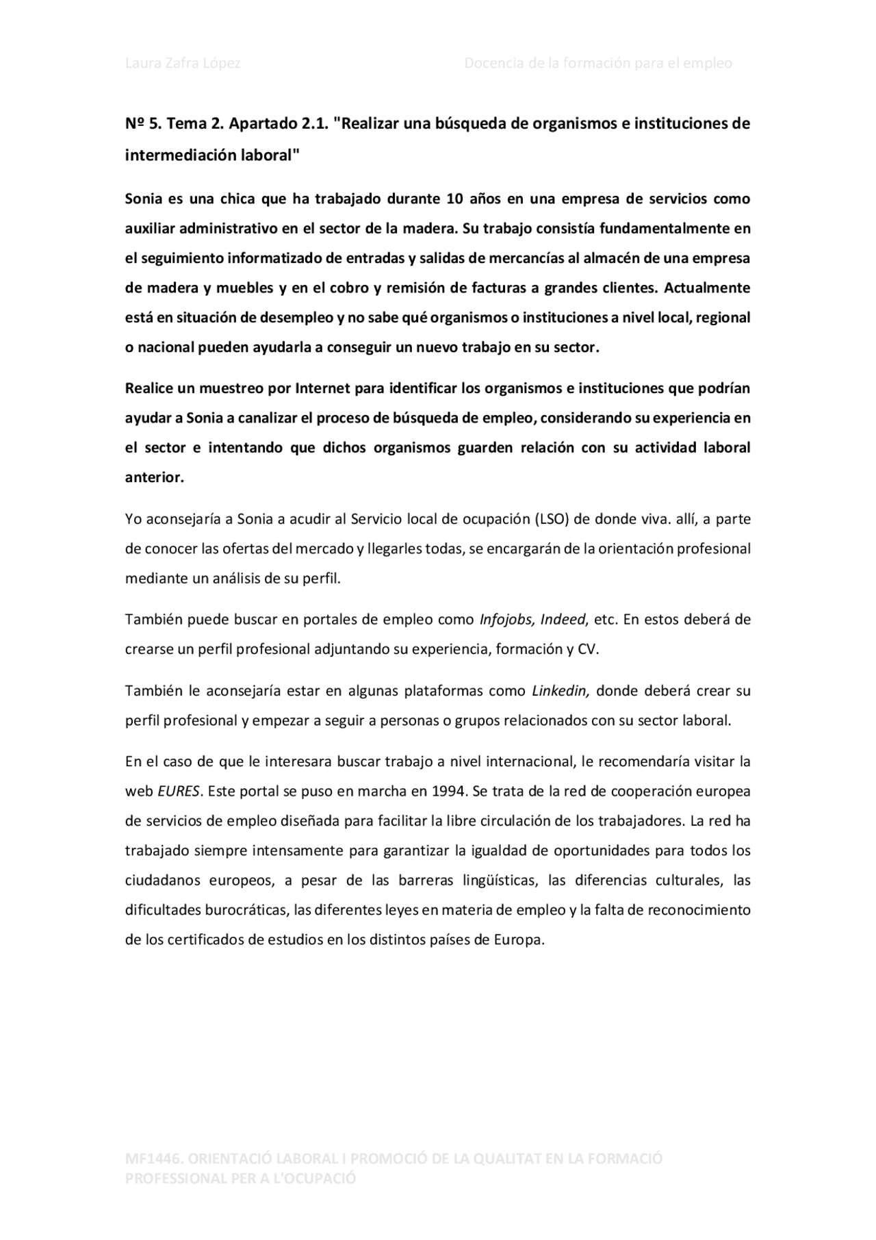Nº 5. Tema 2. Apartado 2.1. Realizar una búsqueda de organismos e instituciones | Ejercicios de ...