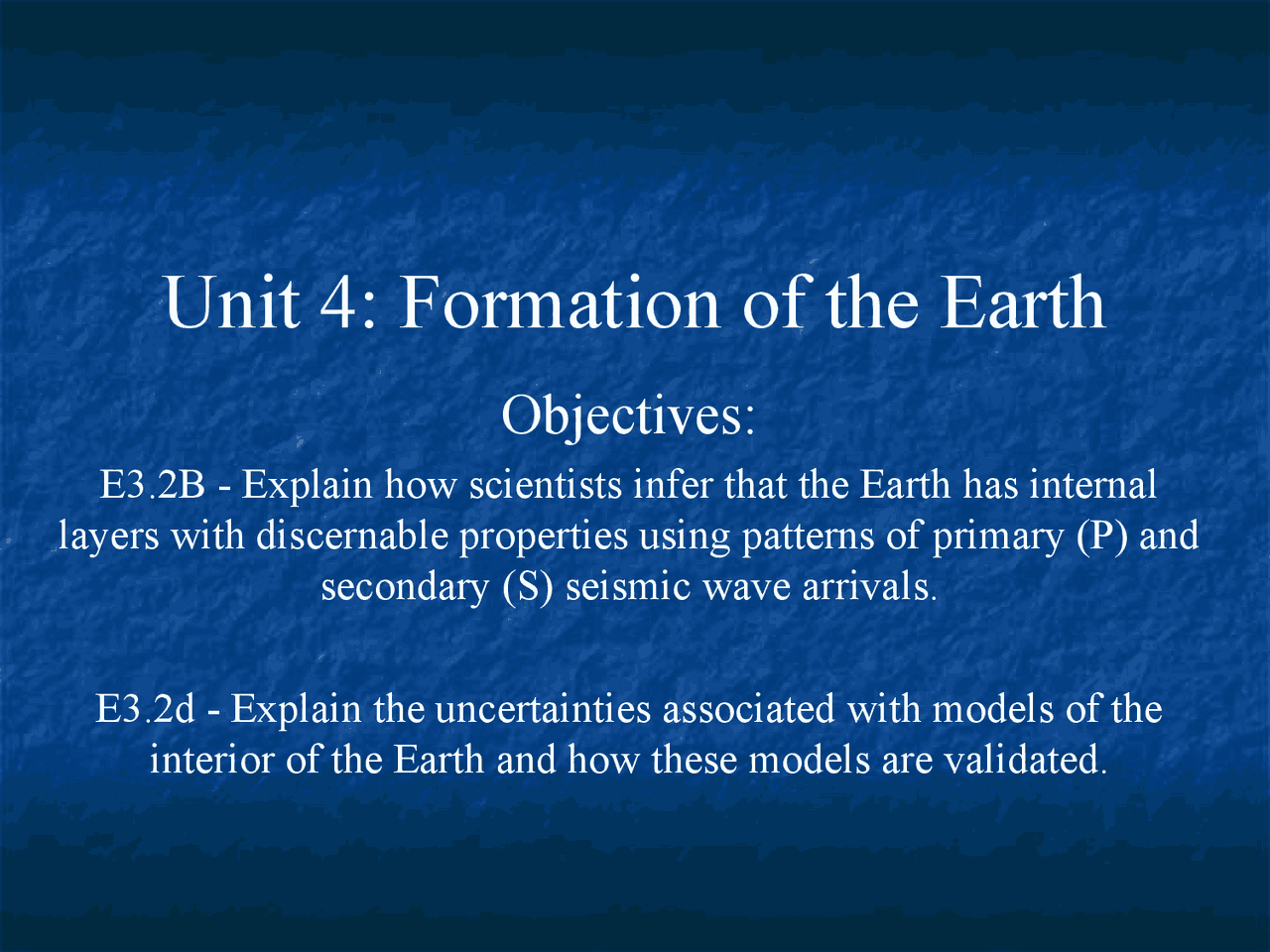 Unit 4: Formation of the Earth | Summaries Particle Physics | Docsity