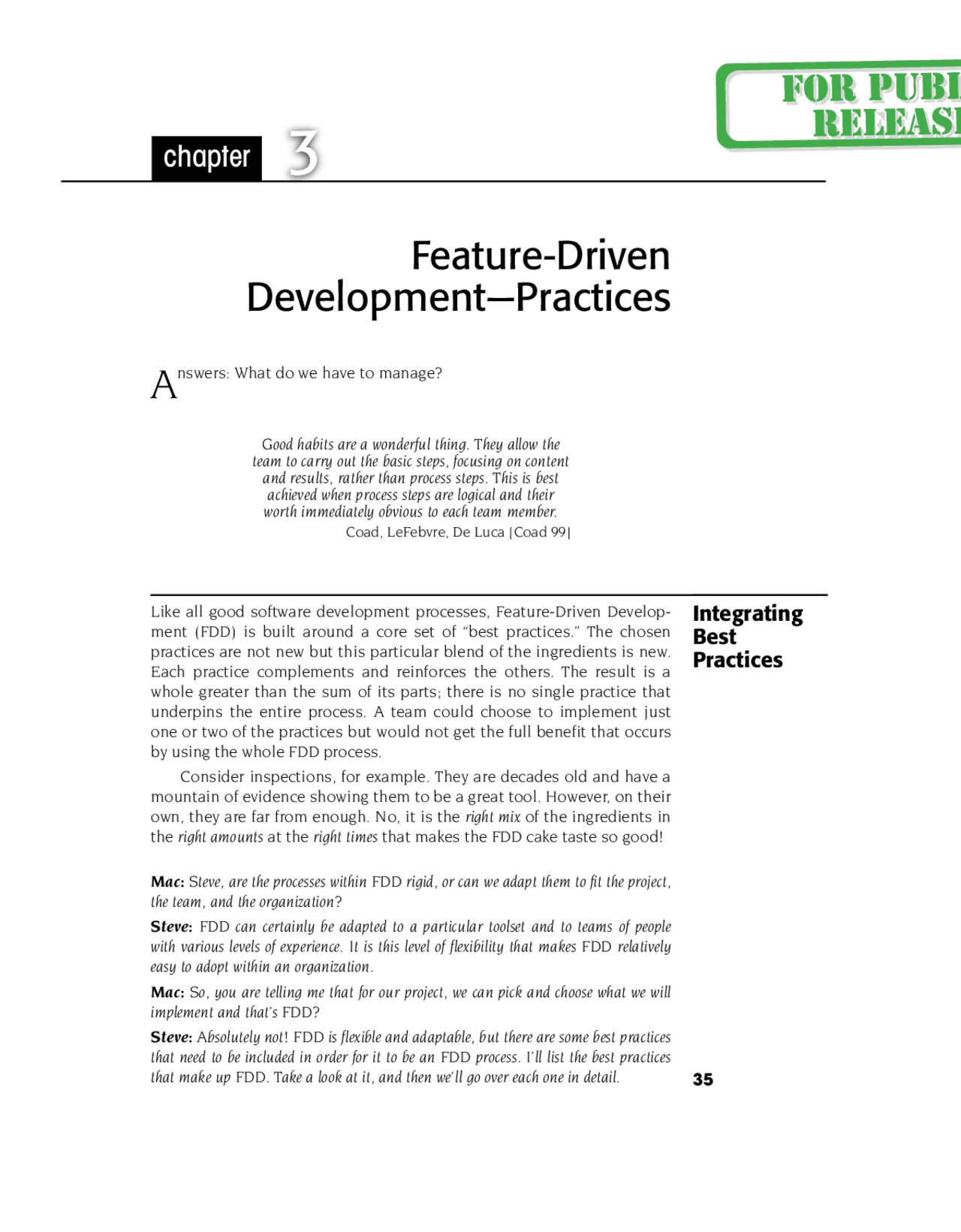 Feature-Driven Development—Practices | Slides Design | Docsity