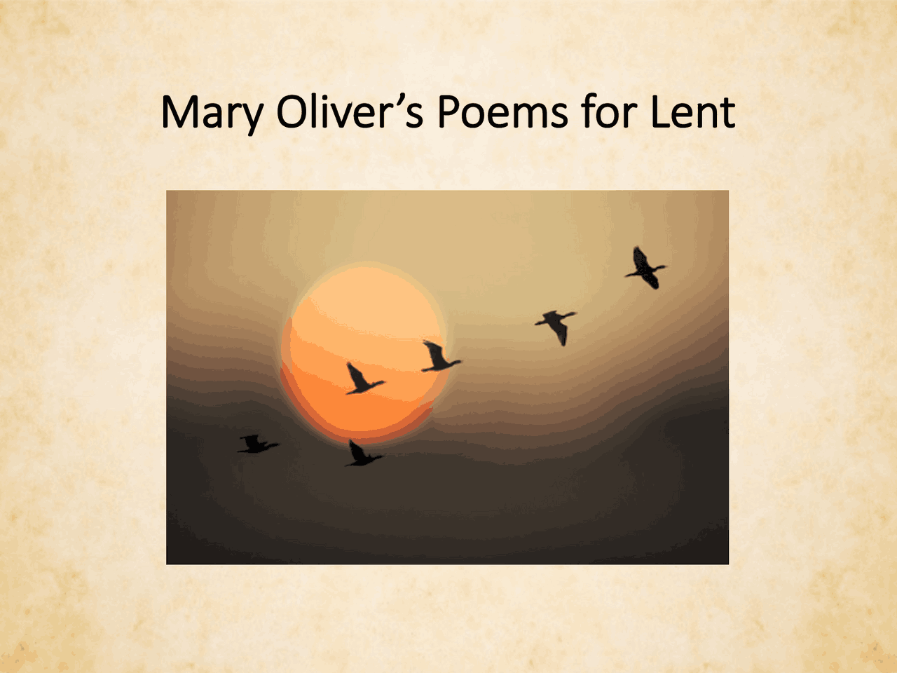 Mary Oliver's Poems for Lent | Lecture notes Logic | Docsity