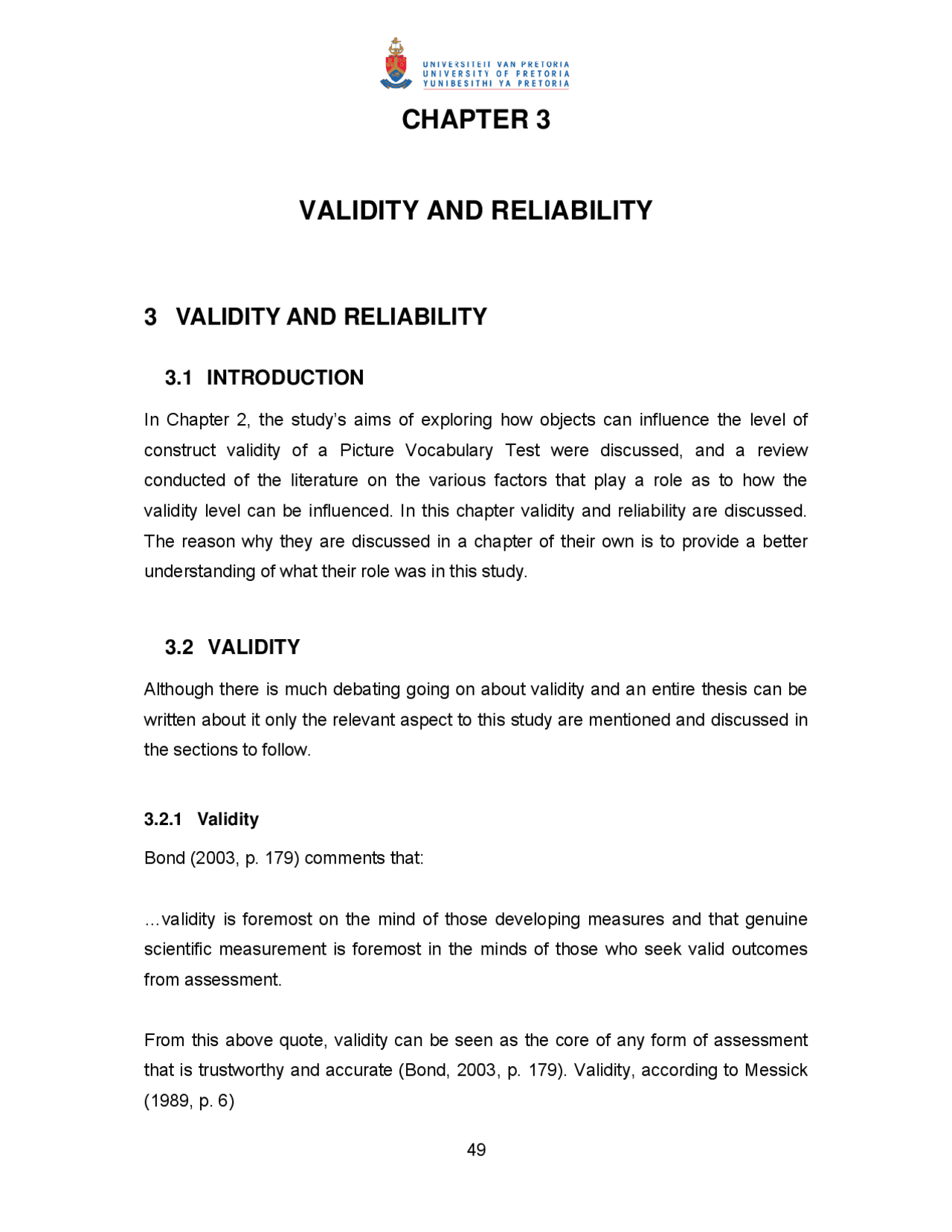 CHAPTER 3 VALIDITY AND RELIABILITY | Summaries Logic | Docsity