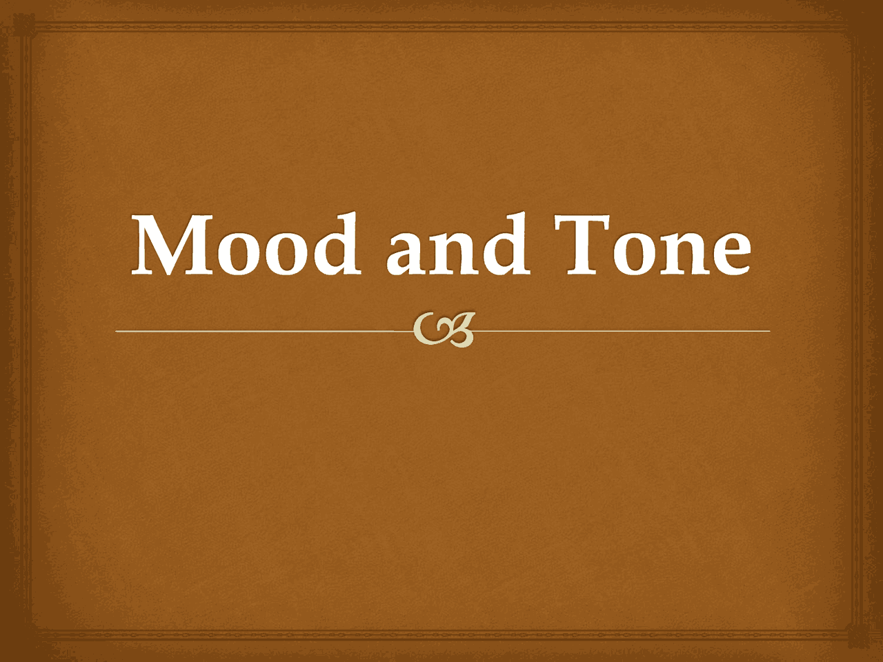 Mood and Tone in Literature | Summaries Literature | Docsity