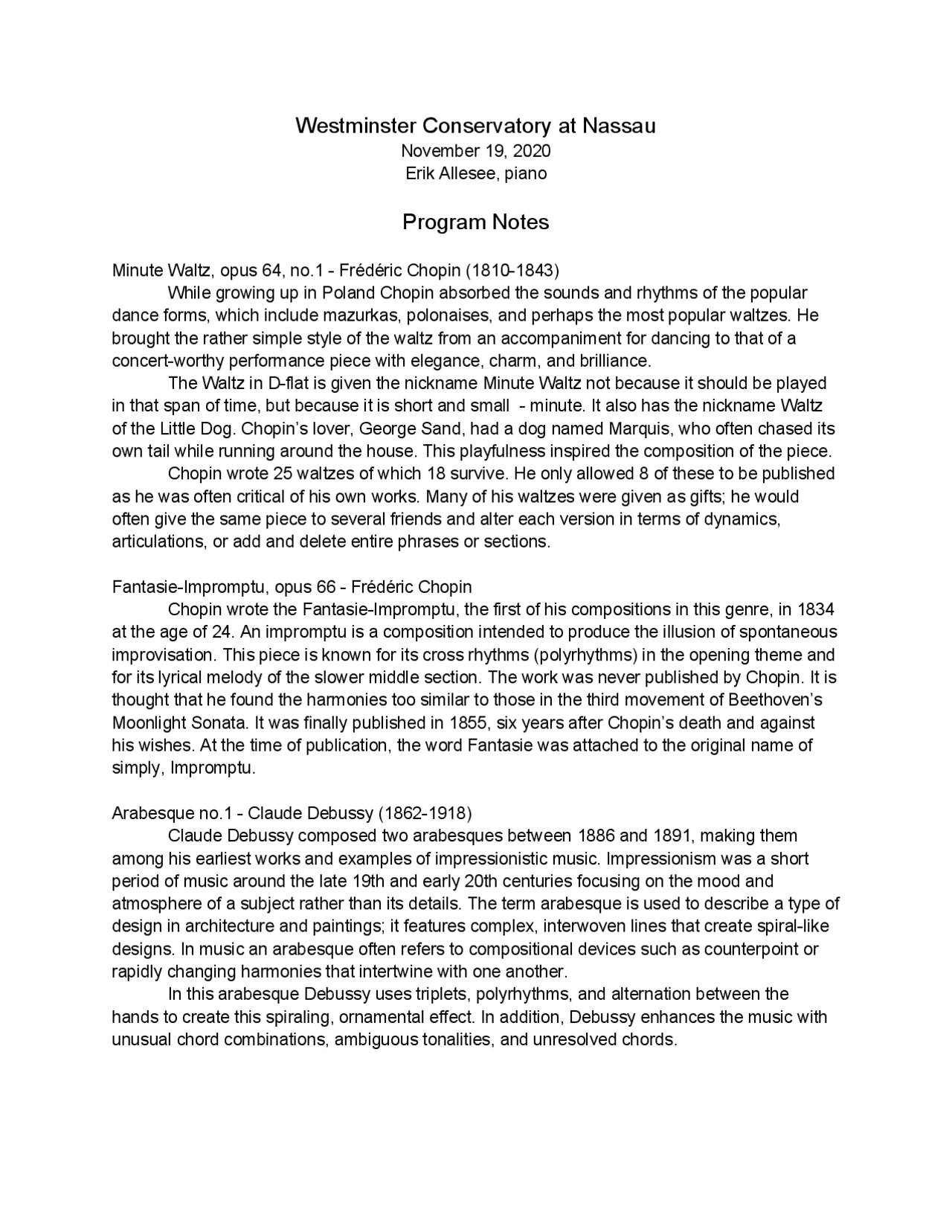 Program Notes Schemes And Mind Maps Music Docsity