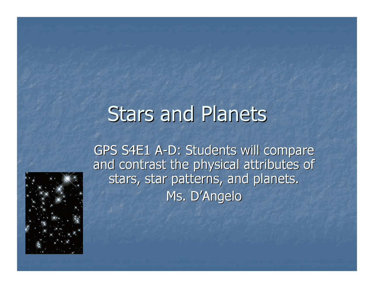 Stars and Planets | Study notes Astronomy | Docsity