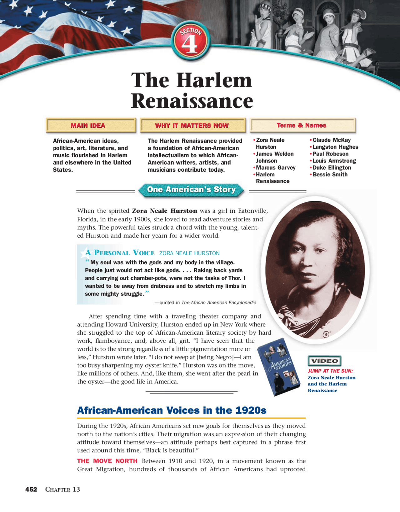 The Harlem Renaissance | Schemes and Mind Maps Voice | Docsity