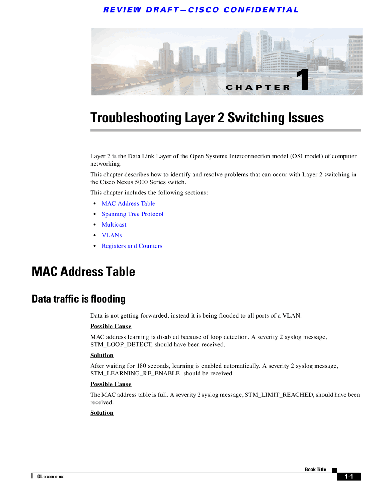 Troubleshooting Layer 2 Switching Issues | Exercises Statistics | Docsity