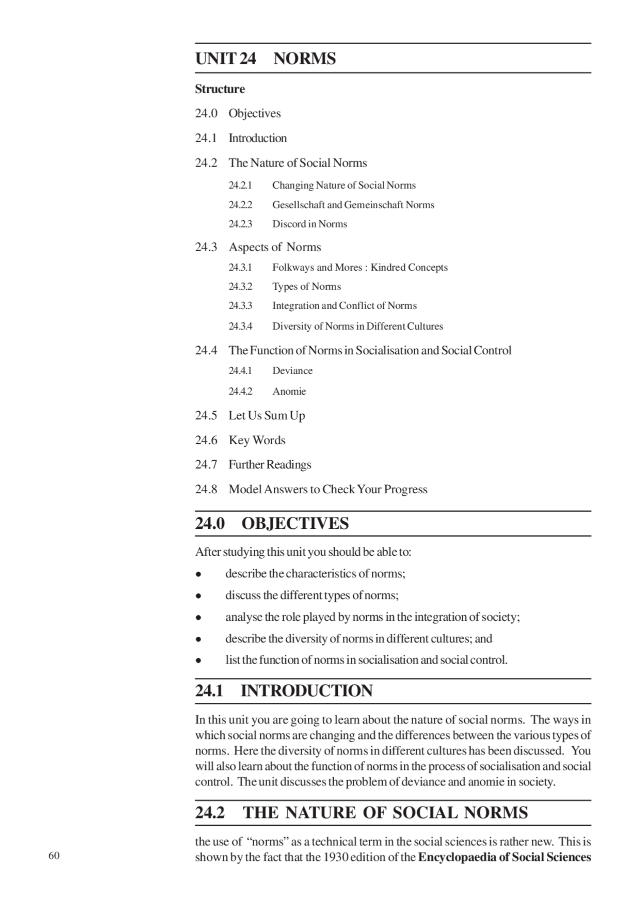 Unit 24 Norms | Schemes and Mind Maps Sociology | Docsity