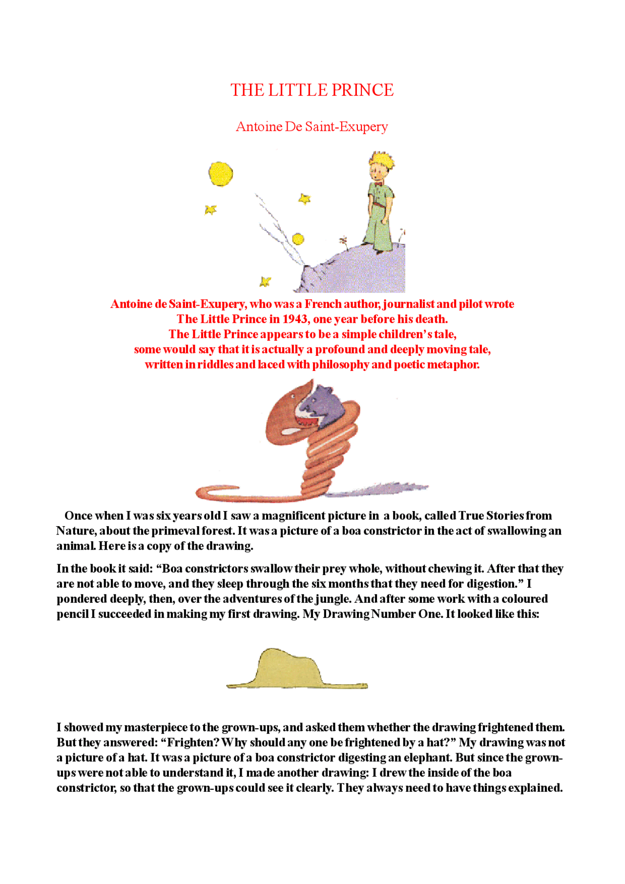 THE LITTLE PRINCE | Slides Voice | Docsity