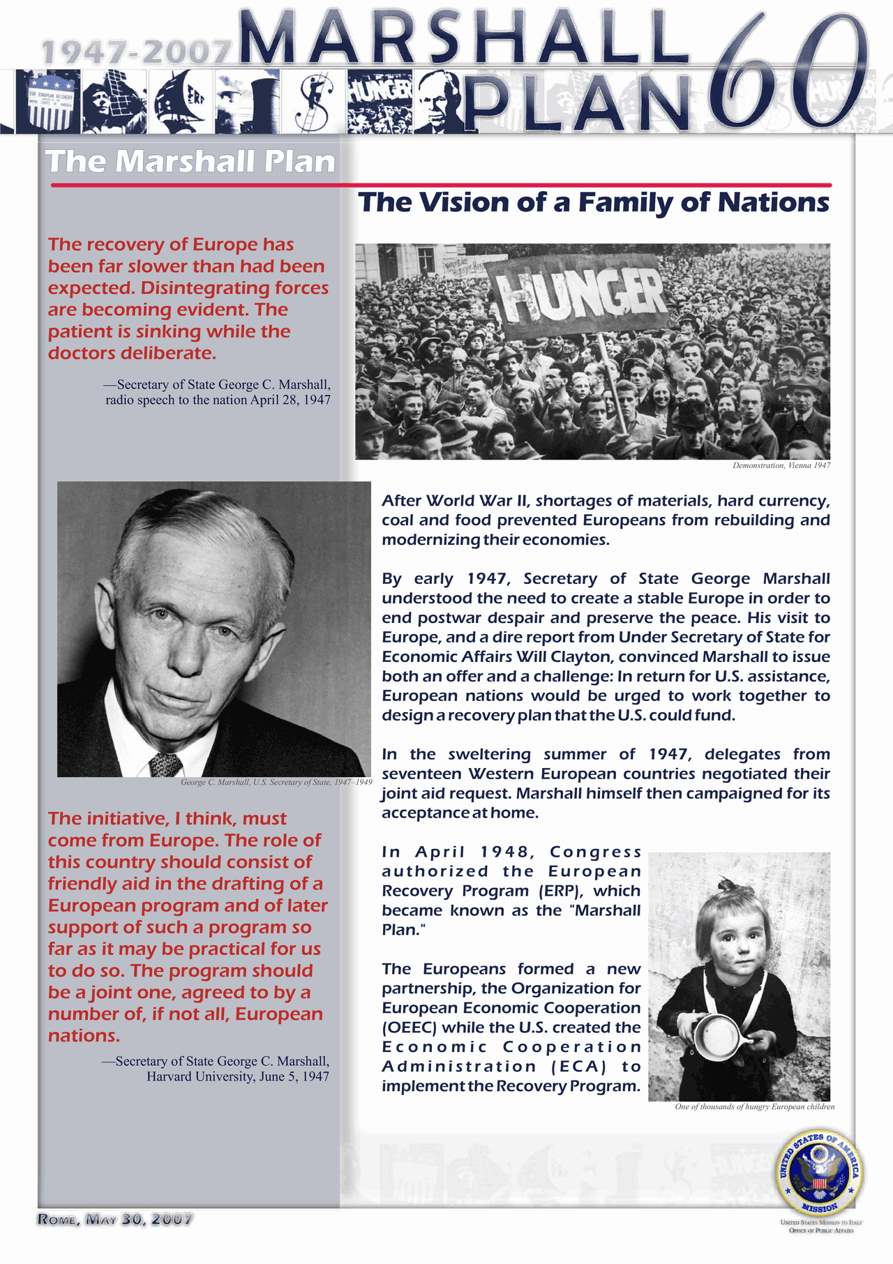 The Marshall Plan | Slides Development Economics | Docsity