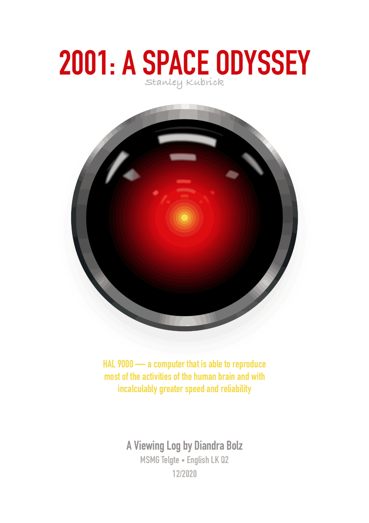 2001 A Space Odyssey | Schemes and Mind Maps English | Docsity