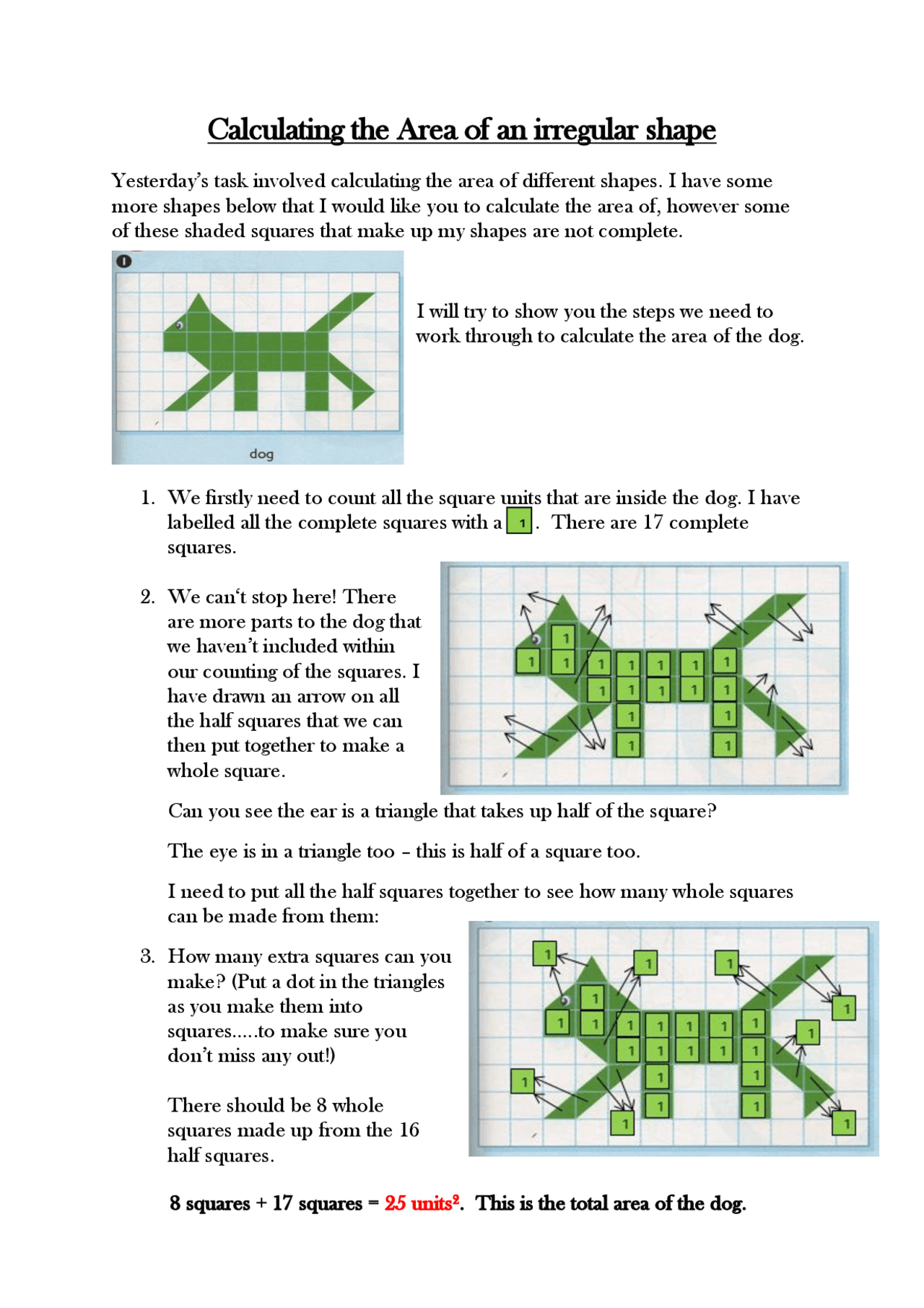 Calculating the Area of an irregular shape | Study notes Computational ...