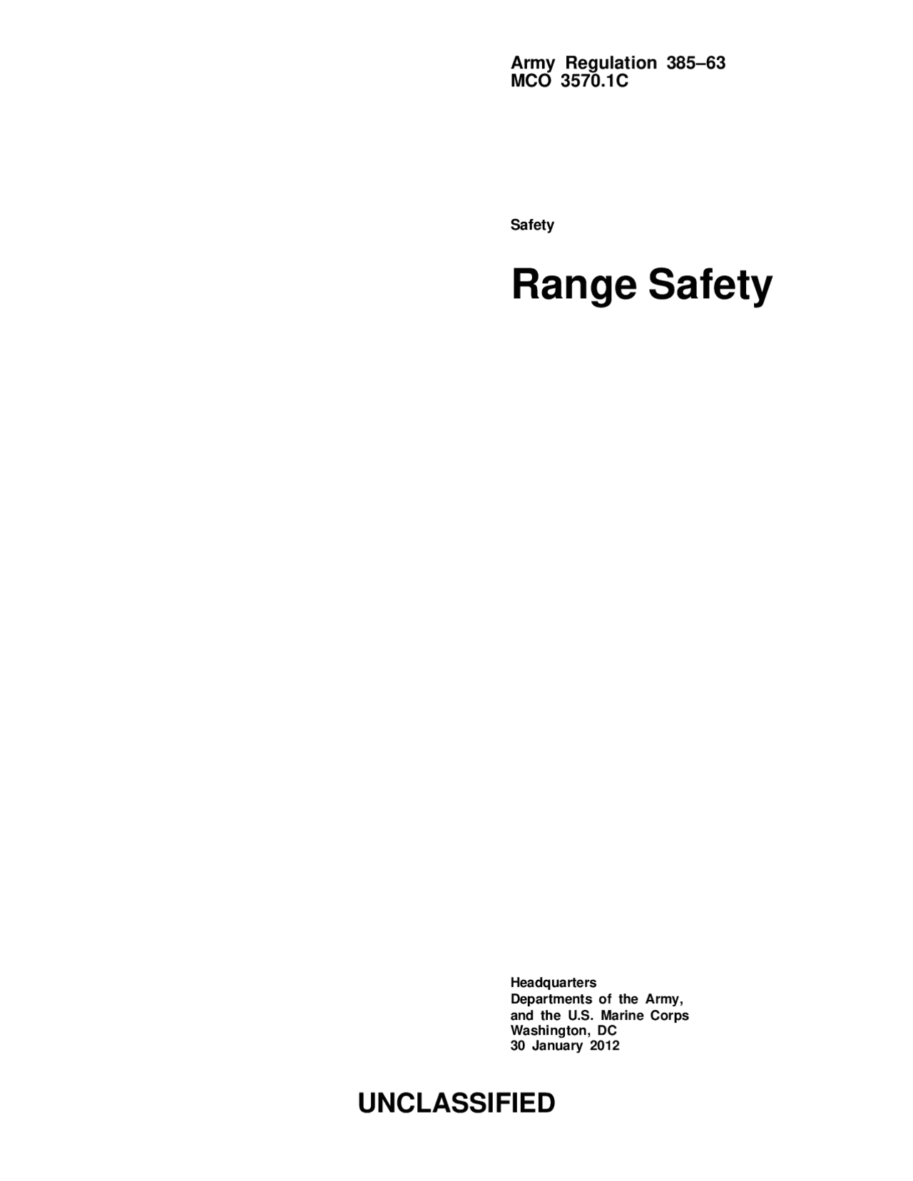 Army and Marine Corps Range Safety Regulations: A Comprehensive Guide ...
