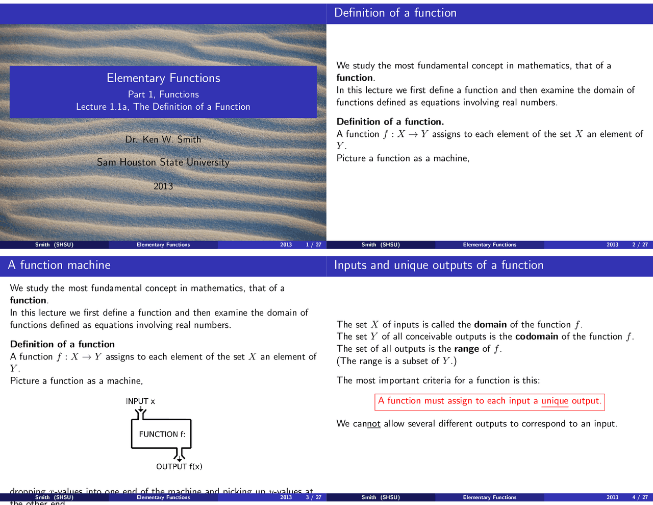 Definition Of A Function Exams Mathematics Docsity
