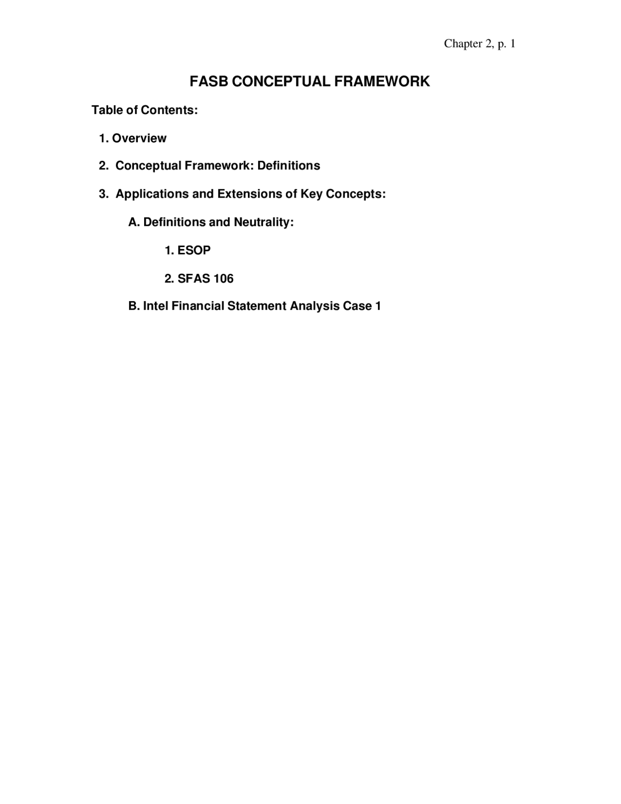 Fasb Conceptual Framework Exams Accounting Docsity
