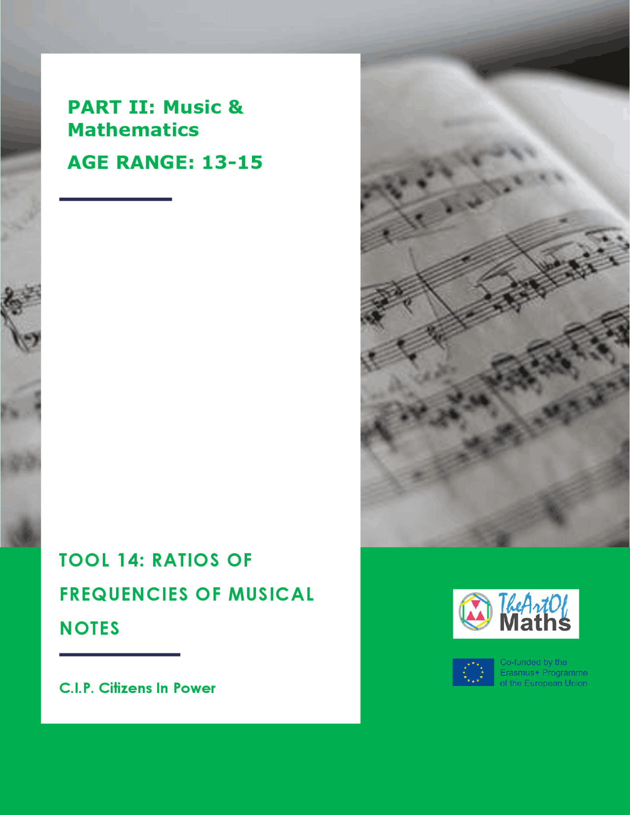 Tool 14: ratios of frequencies of musical notes | Exams Art | Docsity