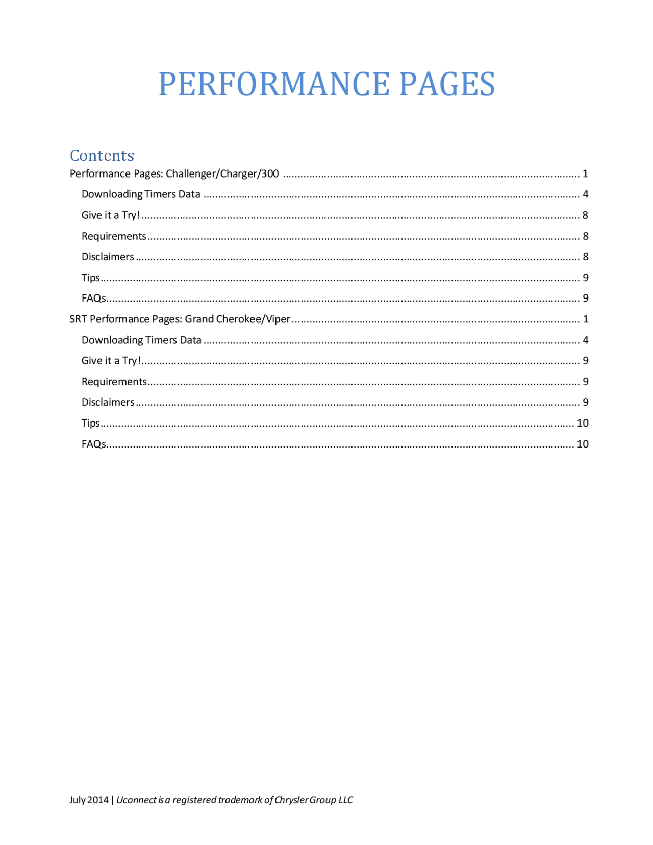 Performance pages | Study notes Dynamics | Docsity
