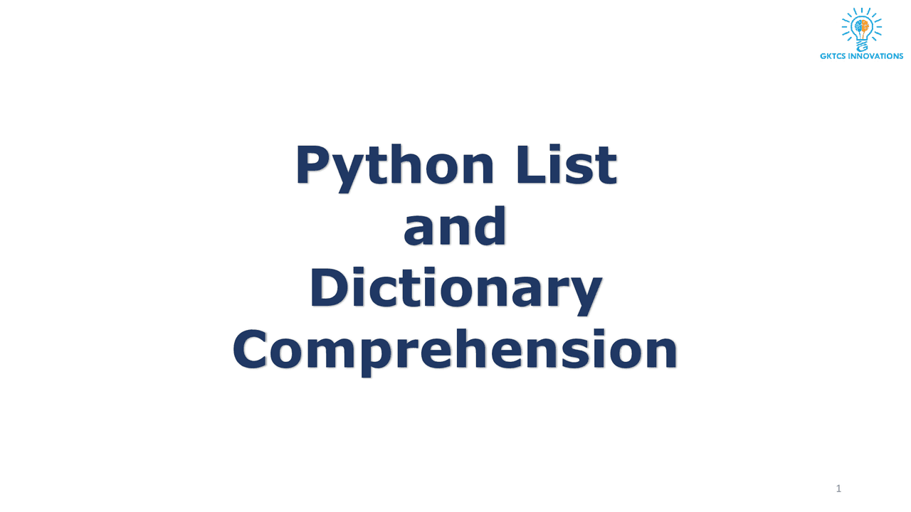 Python List And Dictionary Comprehension Exercises Web Programming And Technologies Docsity
