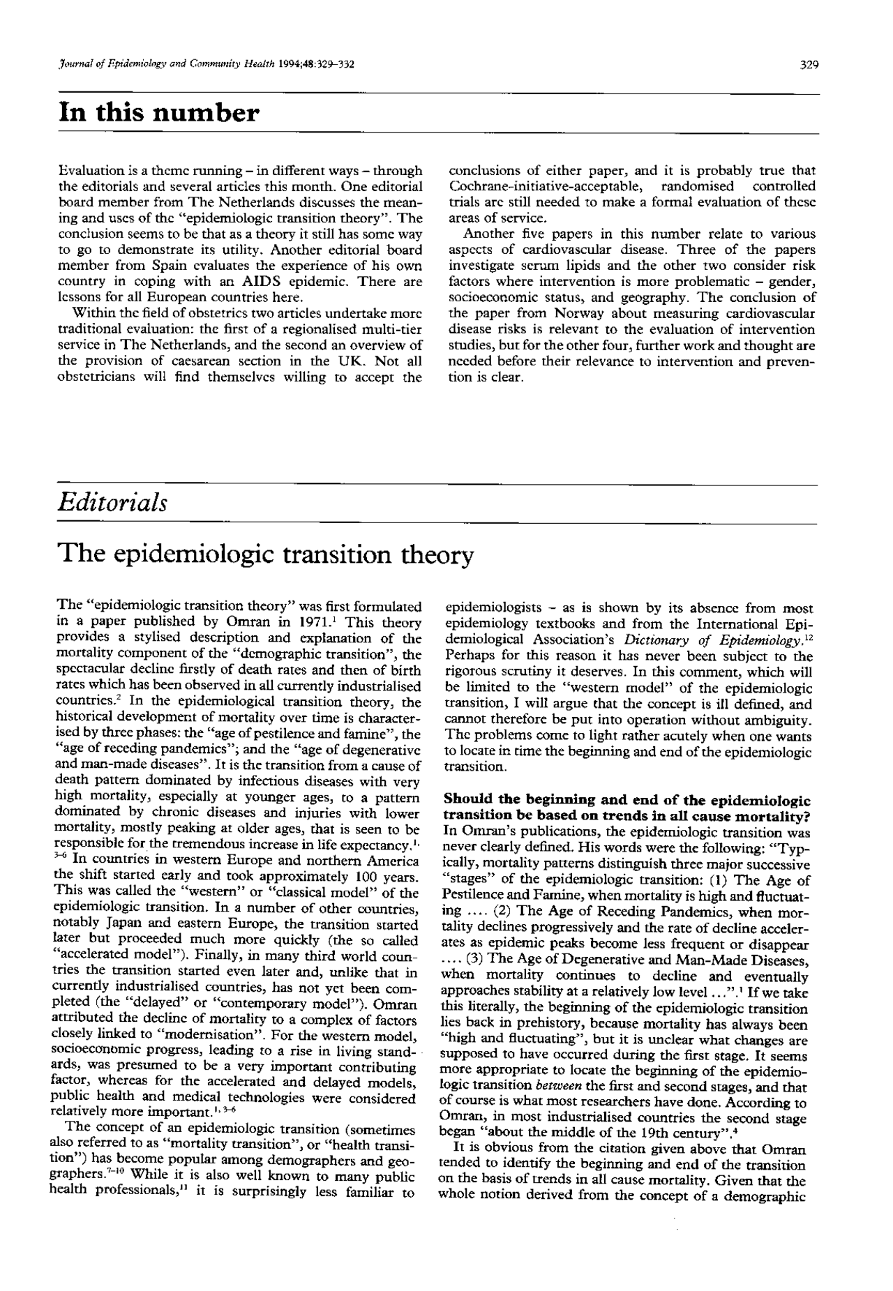 The Epidemiologic Transition Theory Exercises Epidemiology Docsity
